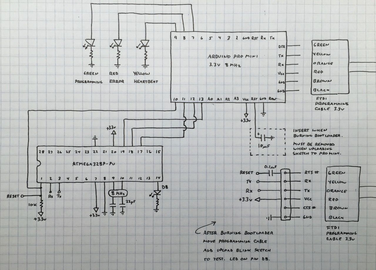 Burn Arduino Bootloader to ATMEGA328P-PU Using Arduino Pro Mini ...