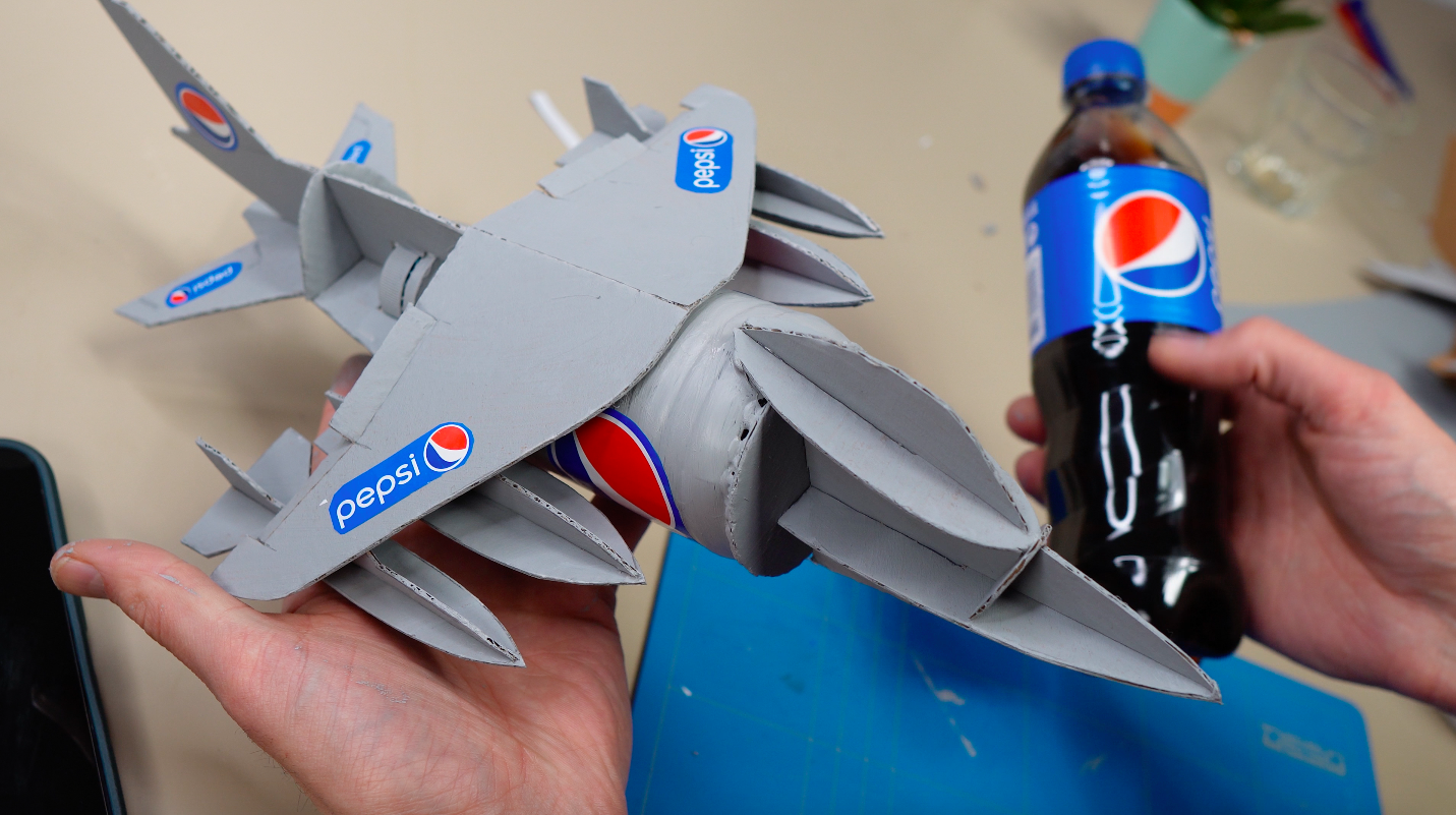 Turn a Pepsi Bottle Into a Harrier Jet! : 4 Steps (with Pictures ...