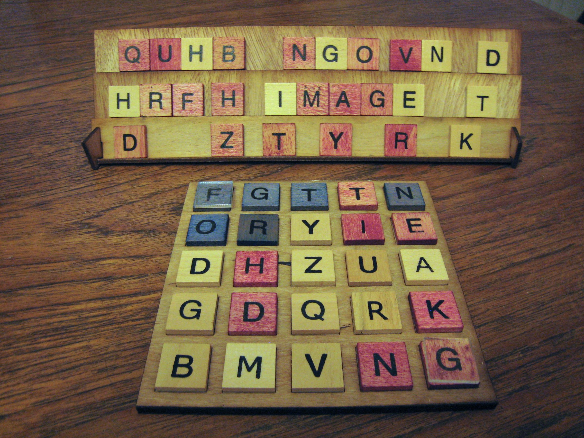 Physical "Letterpress" Board Game Set : 6 Steps (with Pictures ...