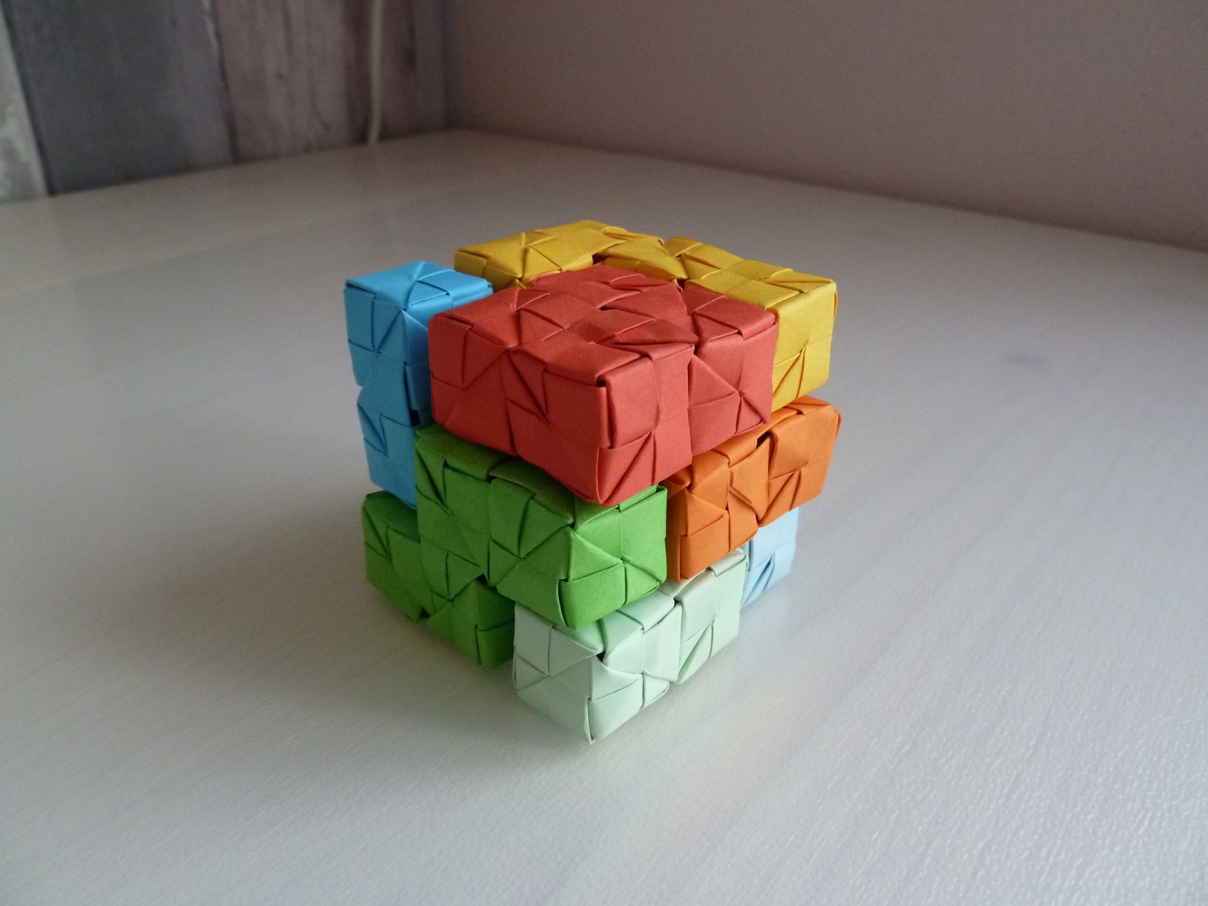Origami Tetris Cube : 12 Steps (with Pictures) - Instructables