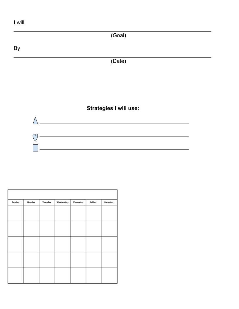 Blank Goal Chart