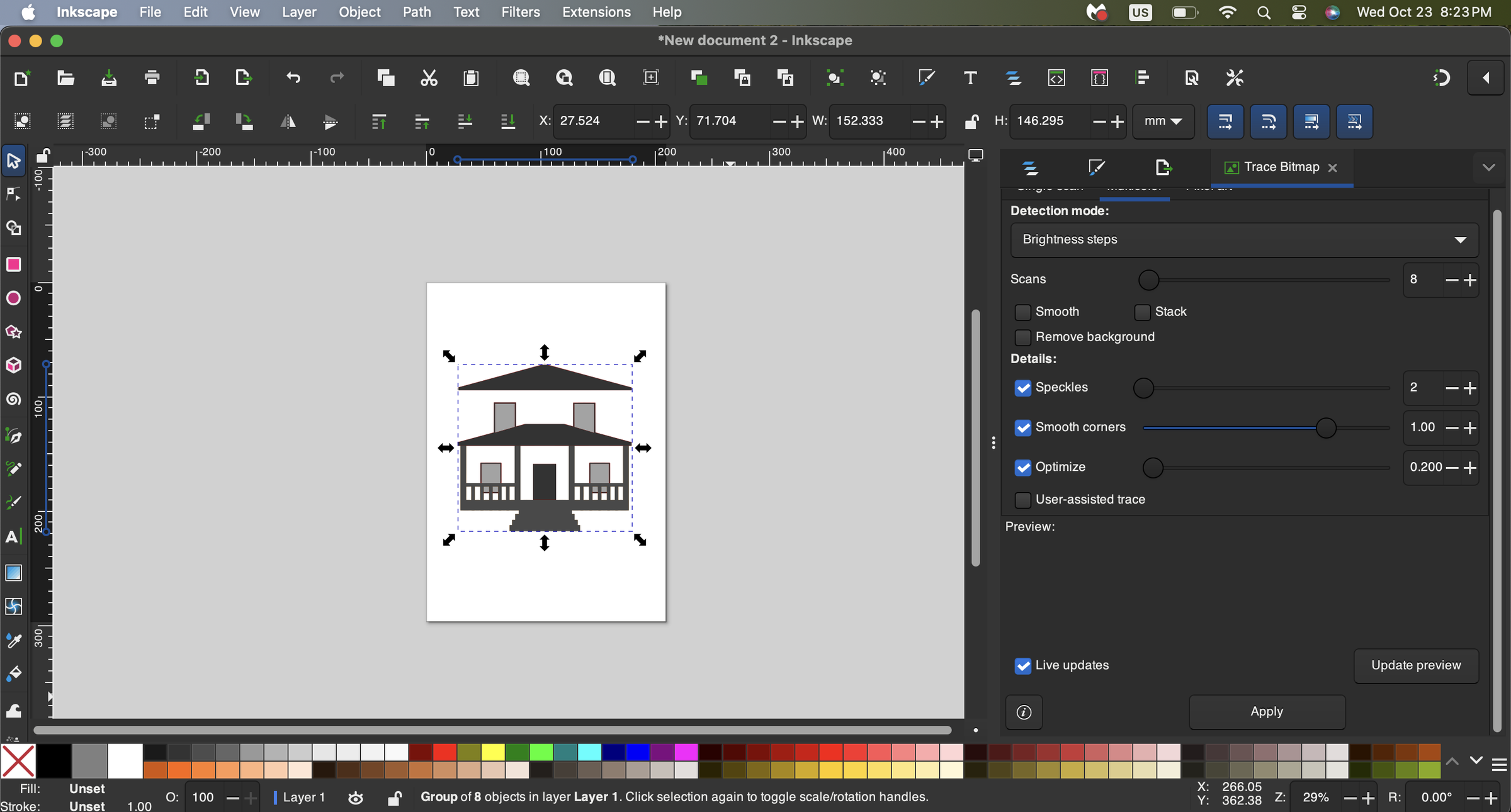 Creating a Multi-Colored House Decal Using Silhouette Studio and CAMEO ...