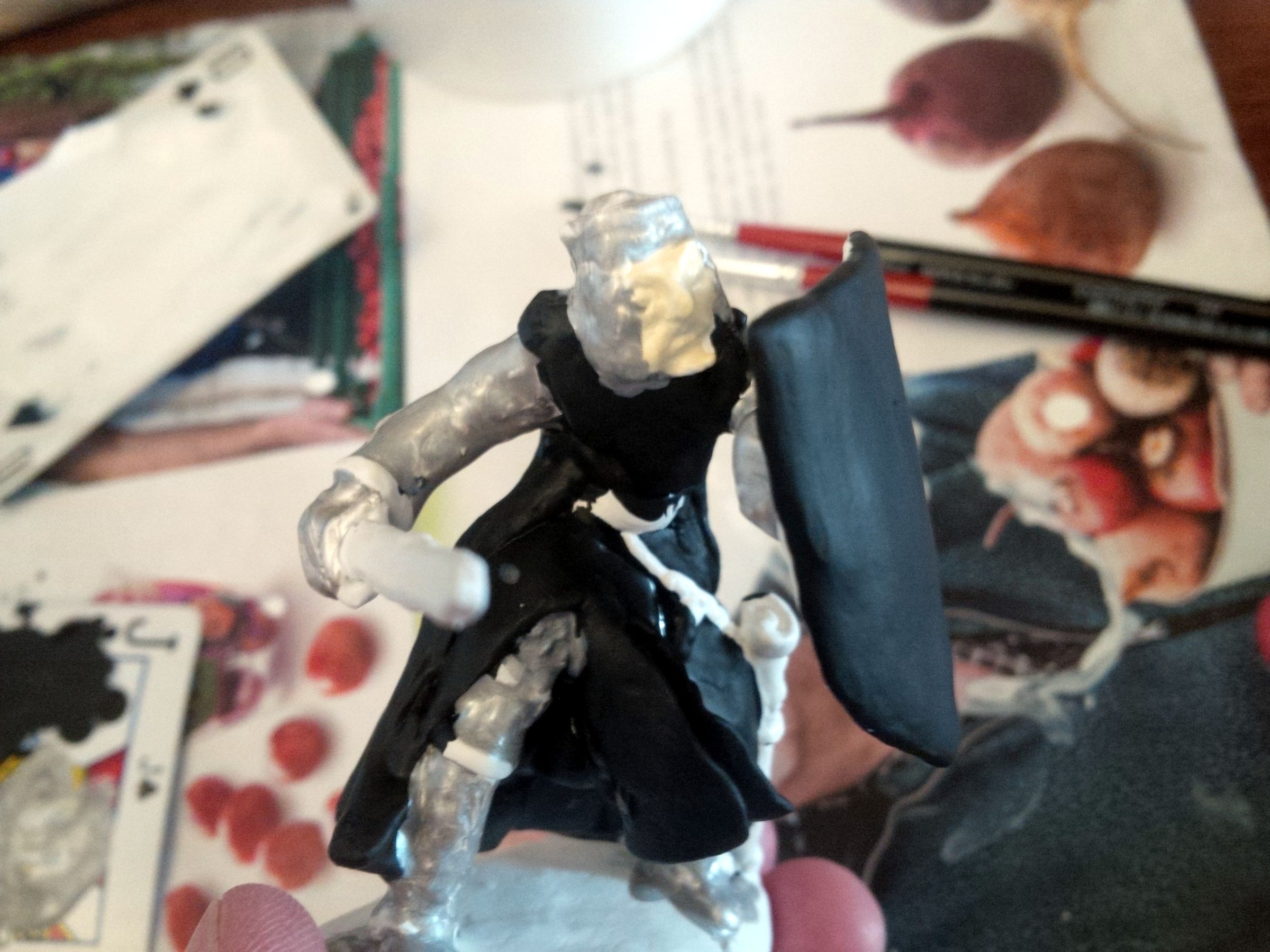 Sculpting a Miniature Knight Out of Air Drying Clay : 14 Steps ...