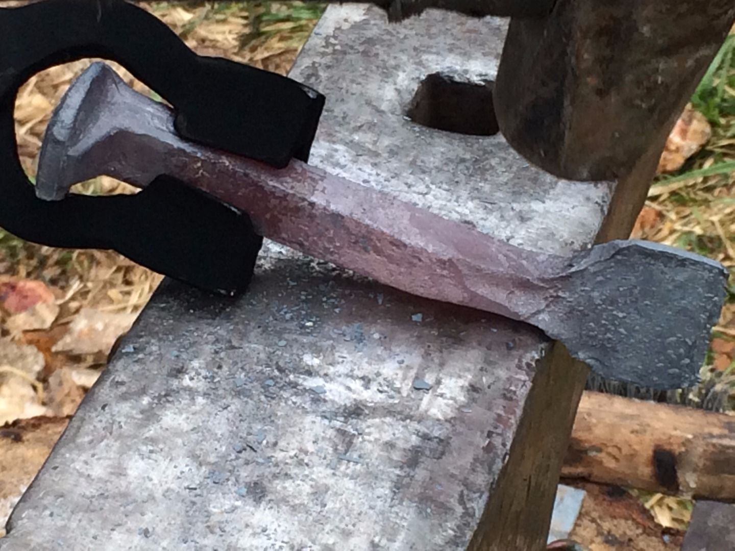 Blacksmithing a Railroad Spike Adze / Garden Tool : 13 Steps (with ...
