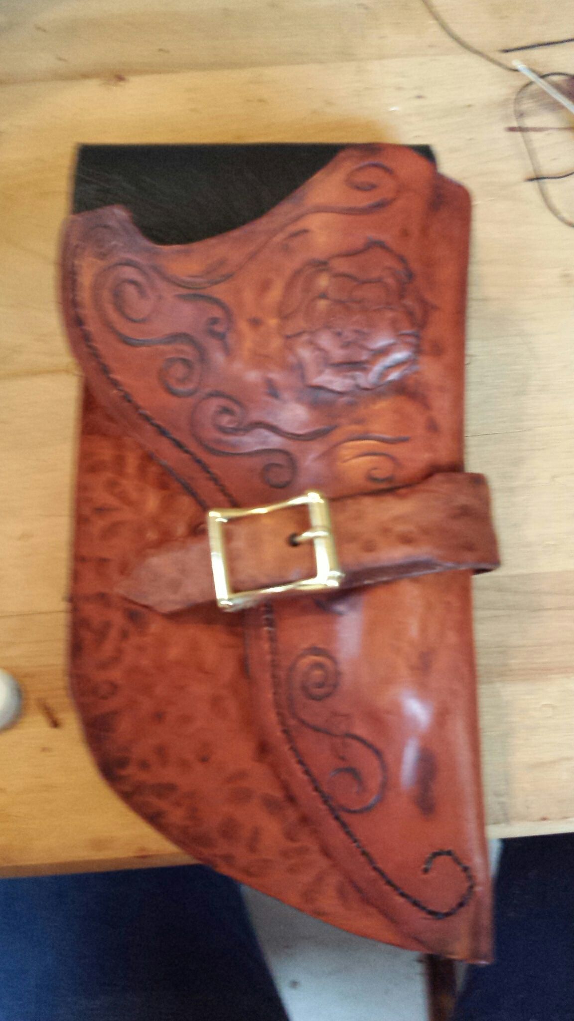 Cowboy / Western Style Leather Holster : 9 Steps (with Pictures ...