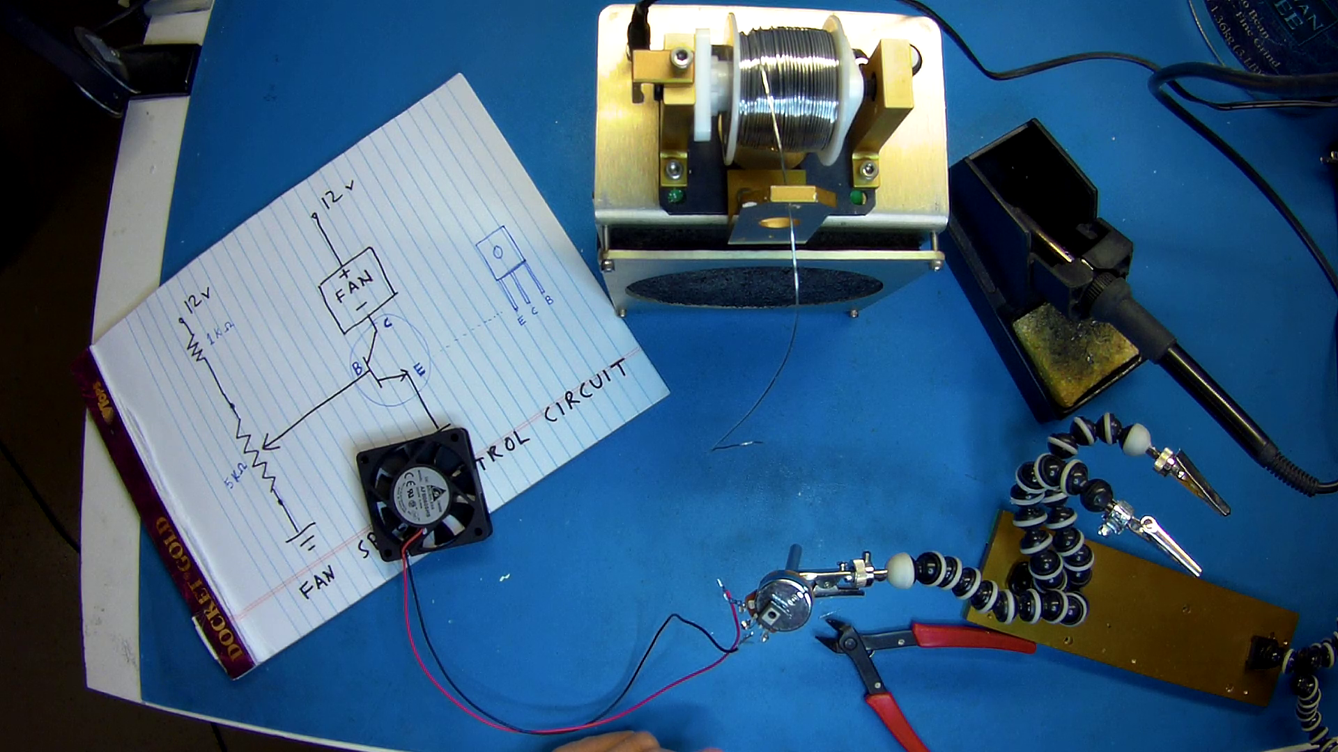 DIY Spin Art Machine With Speed Control Via Common Emitter Circuit : 6 ...