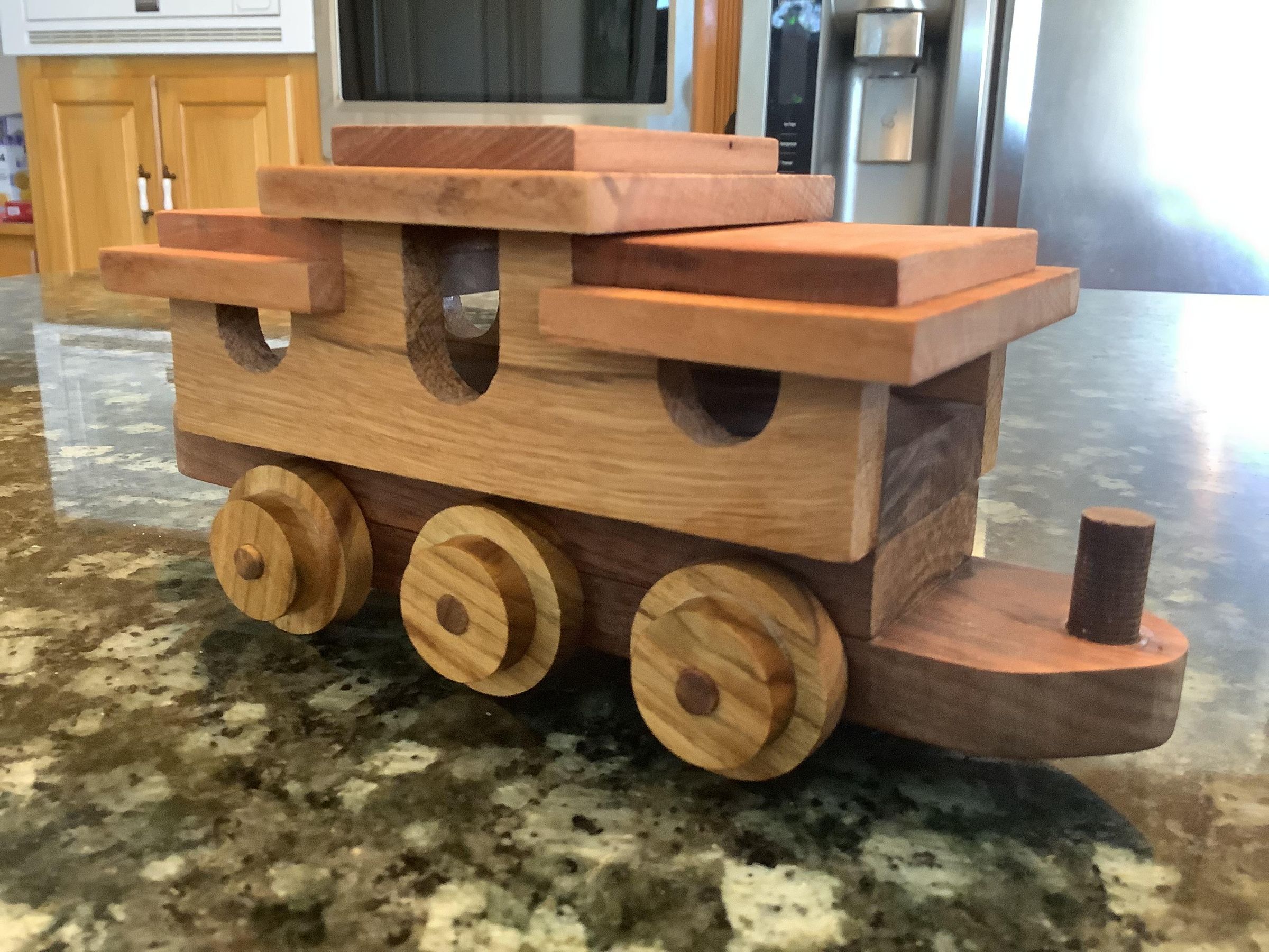 Miniature Wooden Train - 7 Car Set : 10 Steps (with Pictures ...