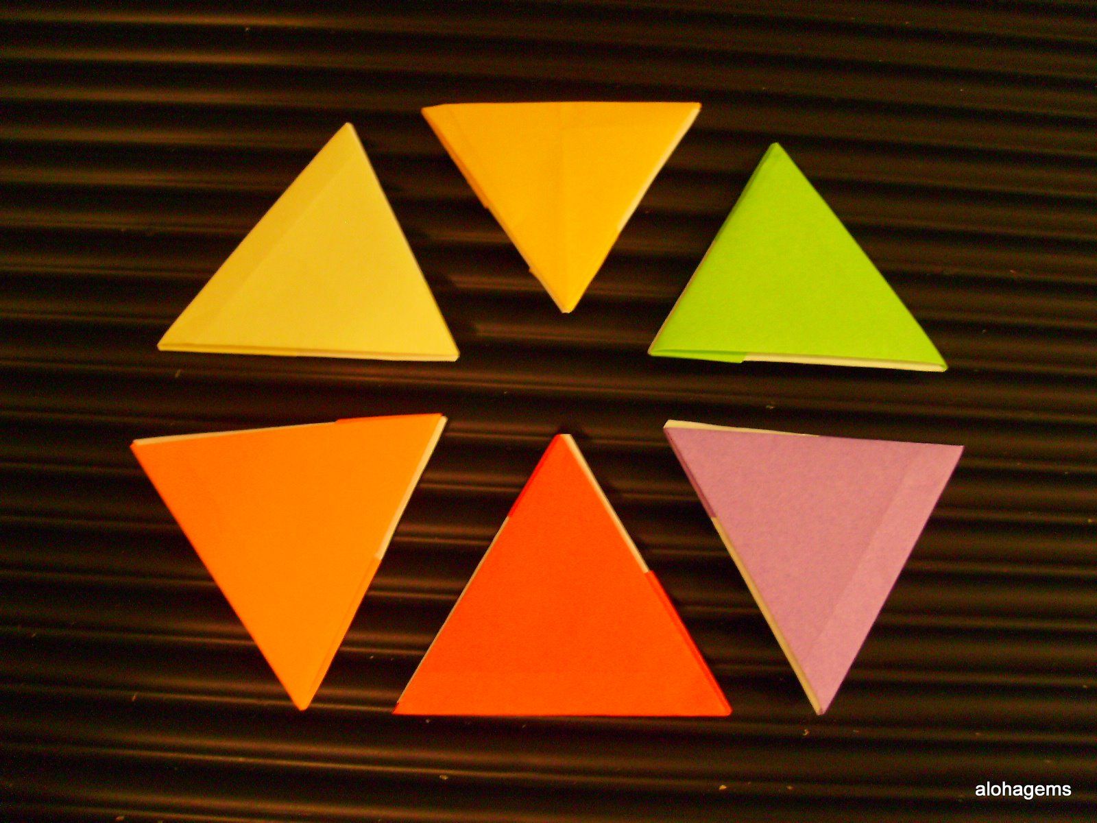 Origami of Regular Hexagon From Equilateral Triangles : 6 Steps (with ...