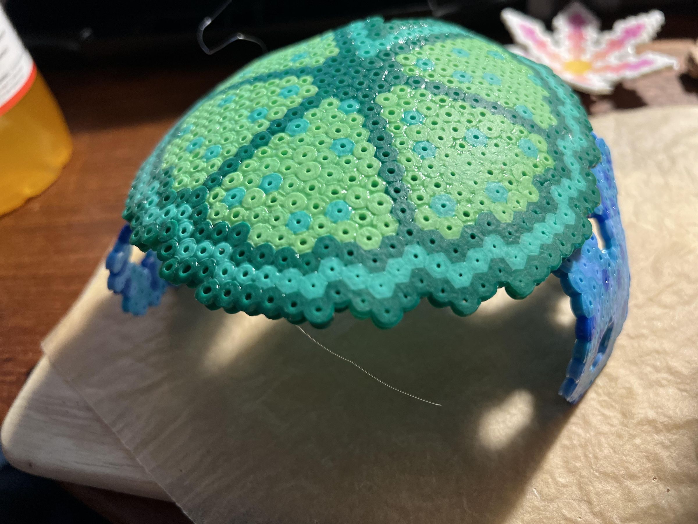 From 2d to 3d - How to Make a Water Lily Hair Bun Holders With Hama ...