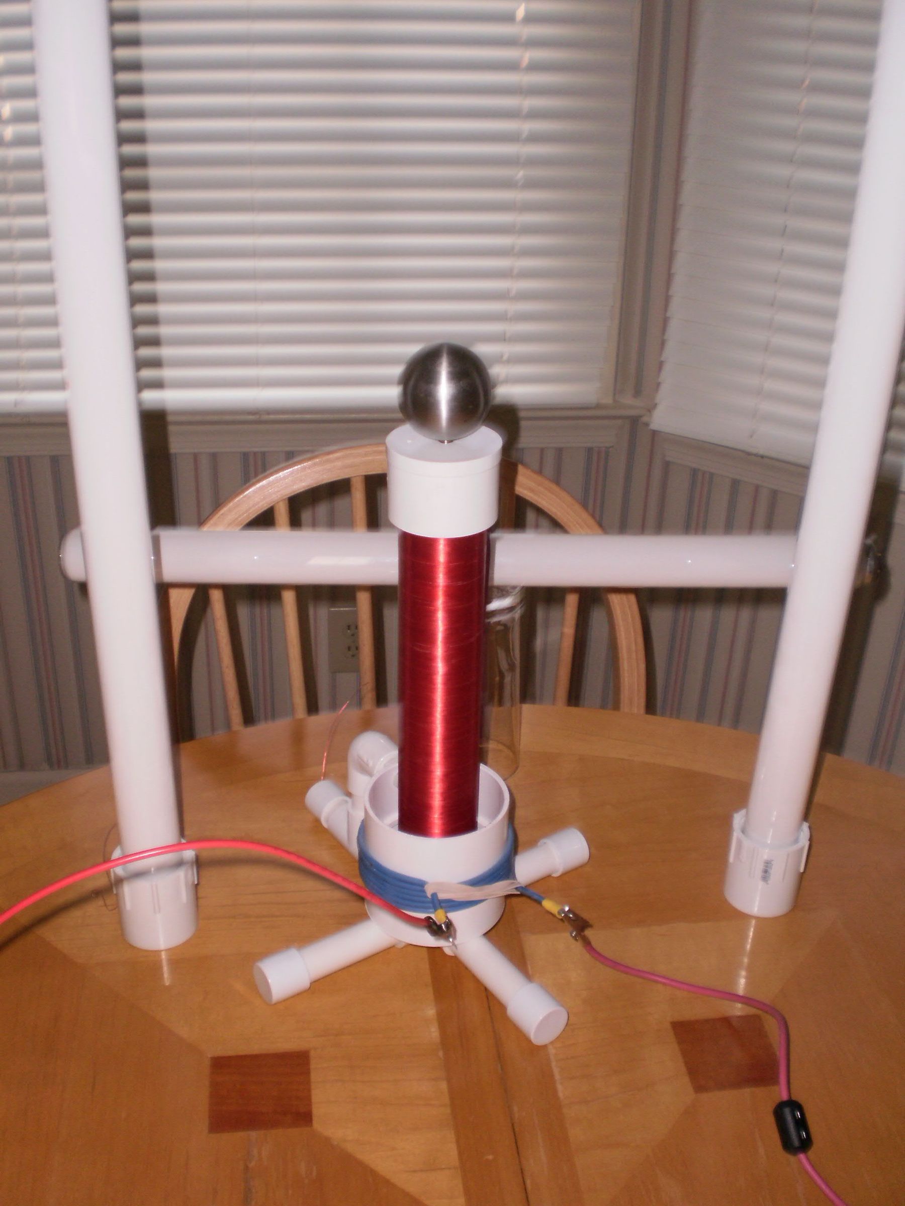 Tesla's Candlestick: Wireless Electricity : 9 Steps (with Pictures ...