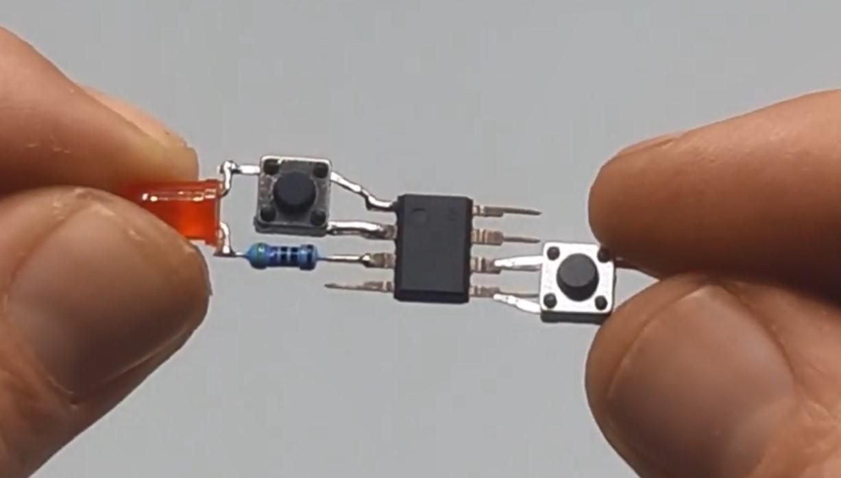 Simple Click on Click Off Circuit : 6 Steps (with Pictures) - Instructables