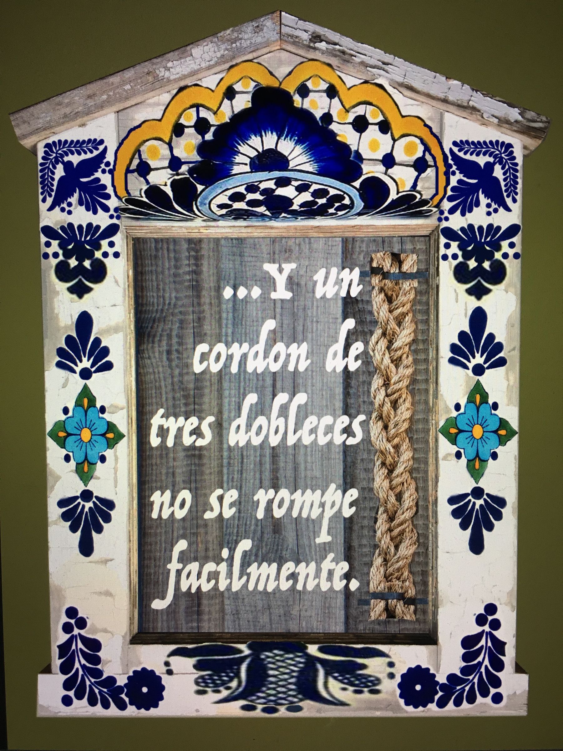Wedding Braid Talavera Frame From an Antique Door : 11 Steps (with ...