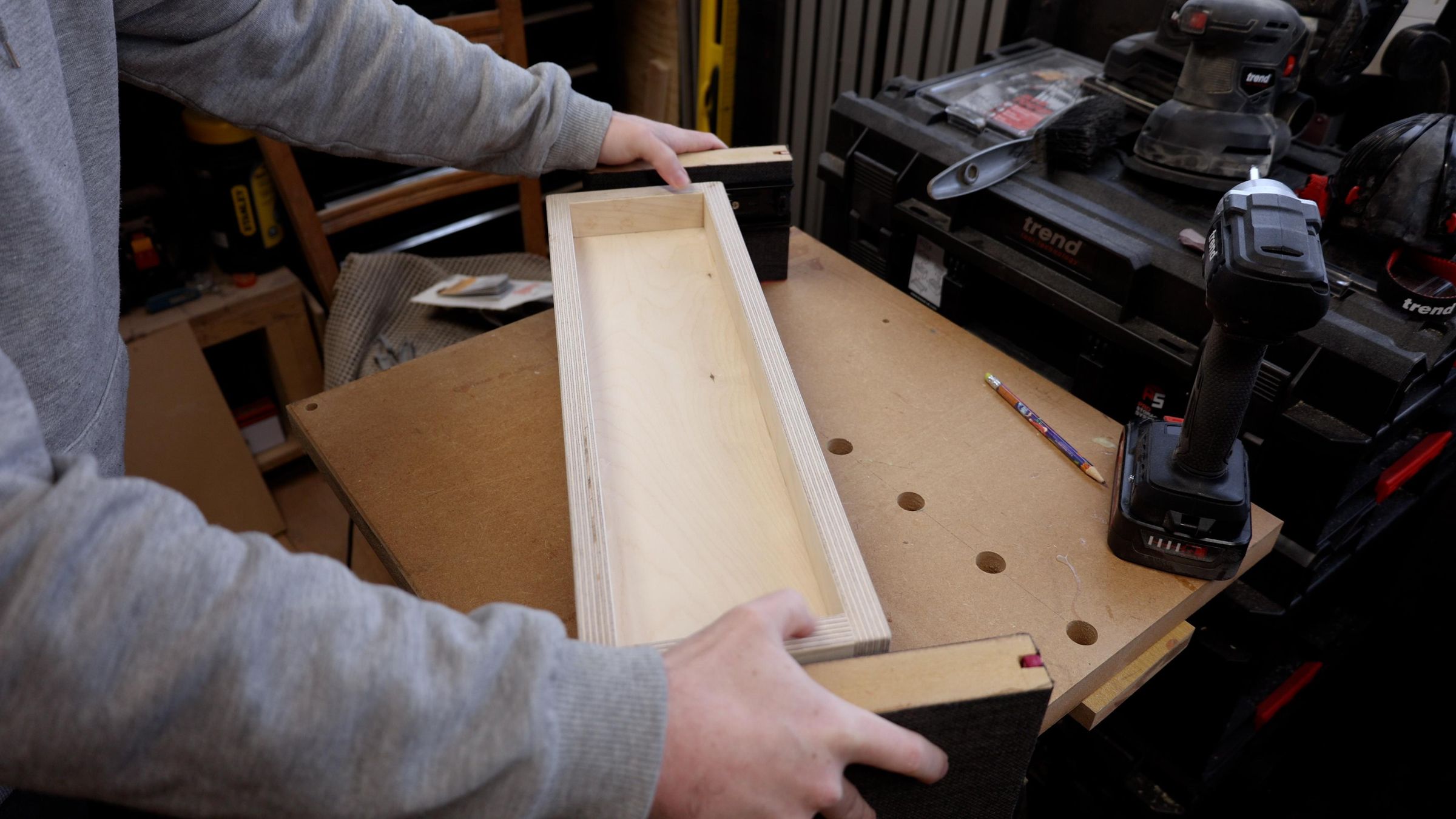 How to Make a Storage Shelf for a Desk - DIY Monitor Stand : 6 Steps ...