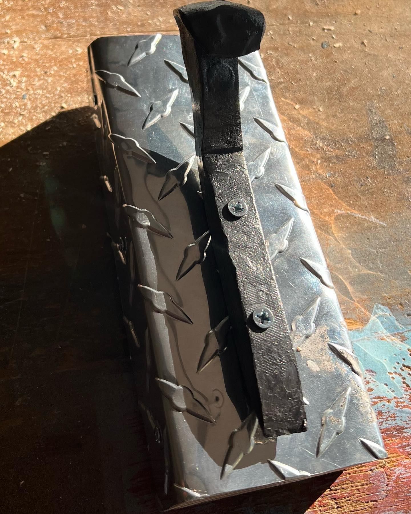 Railroad Spike Wall-Mount Bottle Opener, Optional Diamondplate Laminate ...