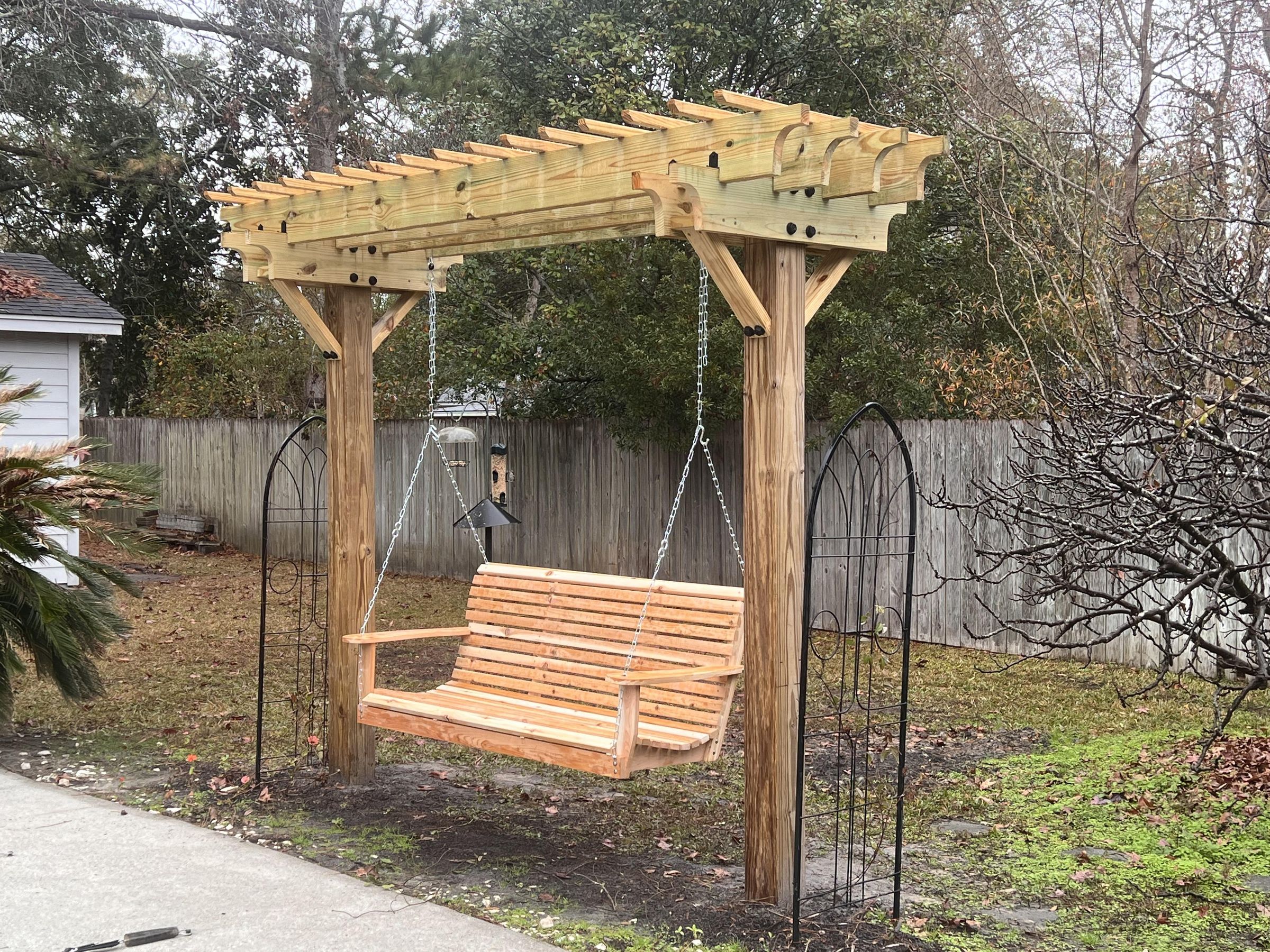 DIY Porch Swing (Free Templates!) : 17 Steps (with Pictures ...