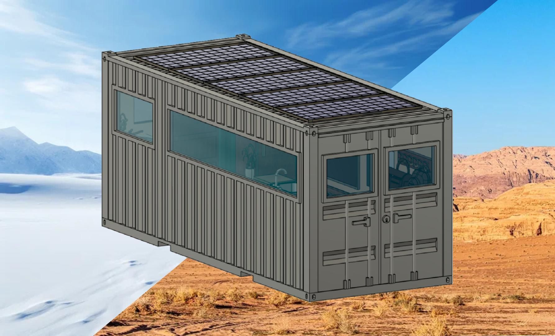 Sustainable Shipping Container Home for Extreme and Urban Environments ...