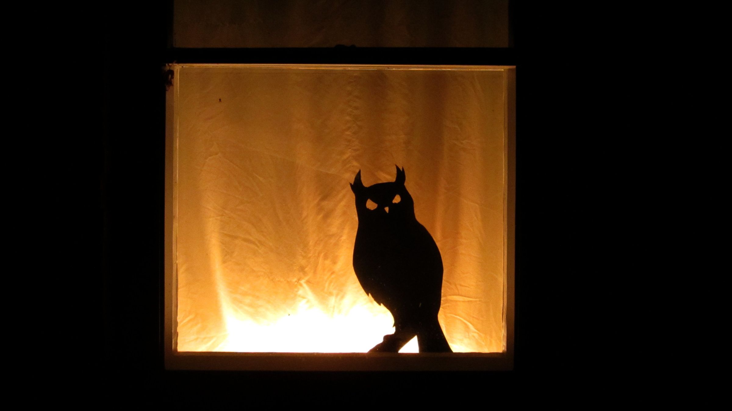 Monster Window Silhouette