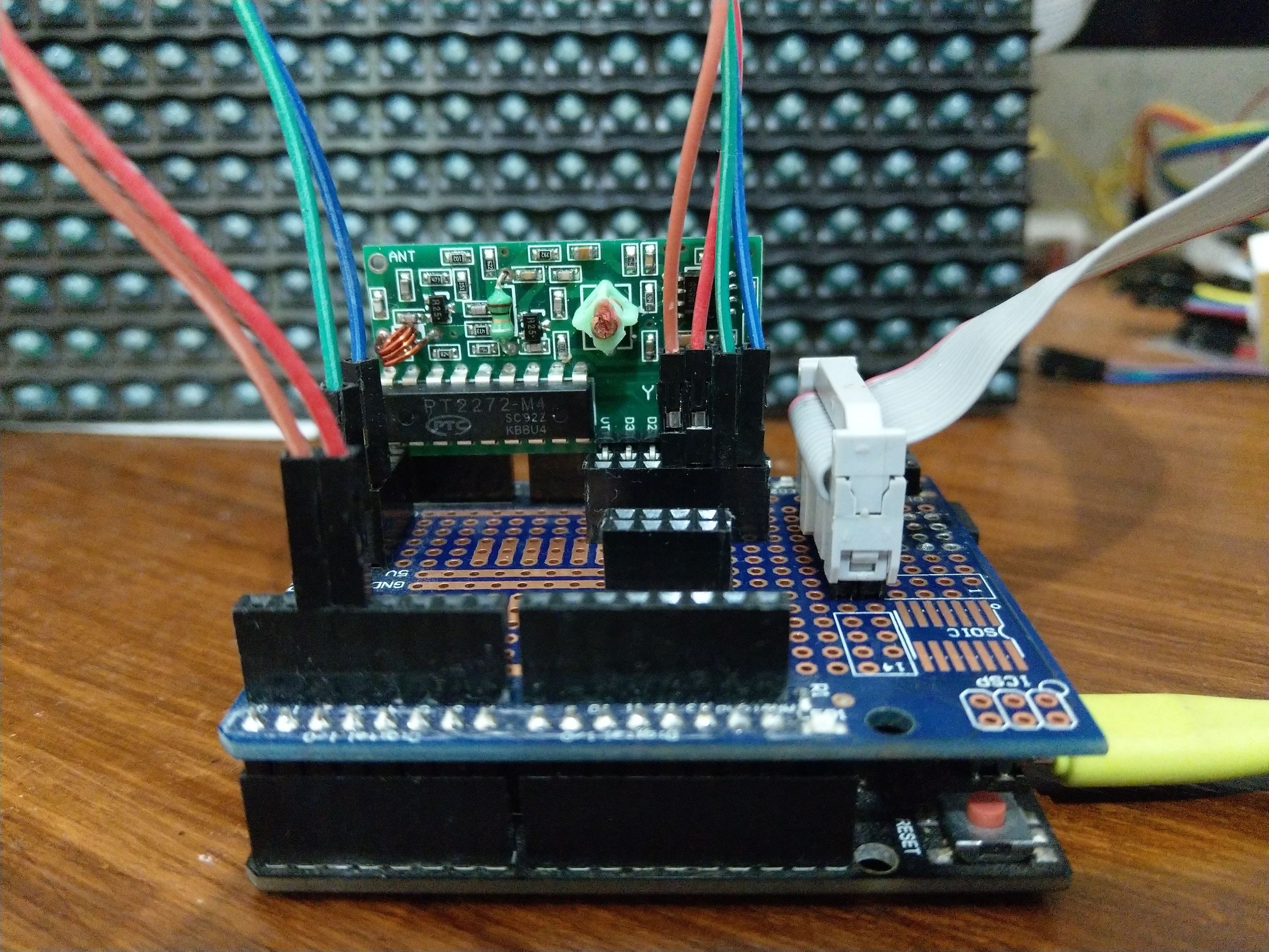 Arduino Wireless RF Remote Counter With Dot Matrix Display : 4 Steps ...