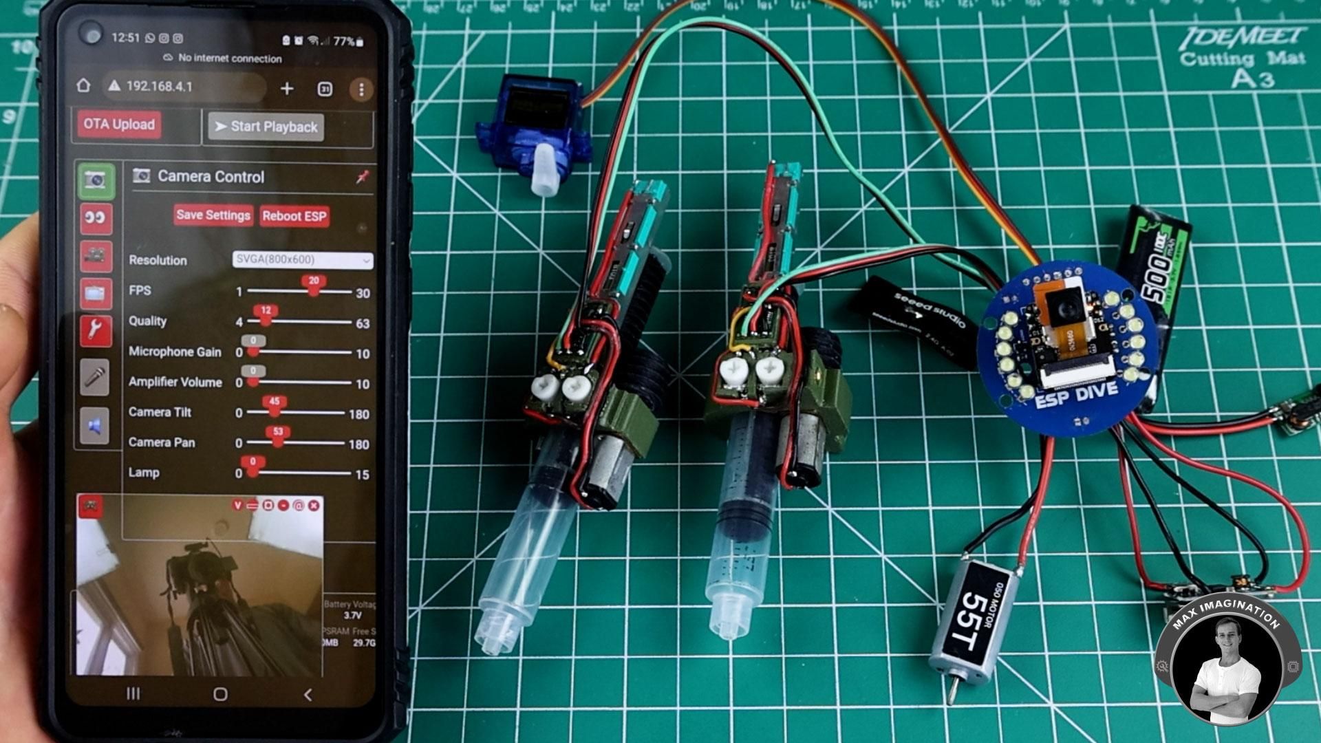 ESP-DIVE: Build an ESP32 RC Submarine With FPV Camera : 23 Steps (with Pictures) - Instructables