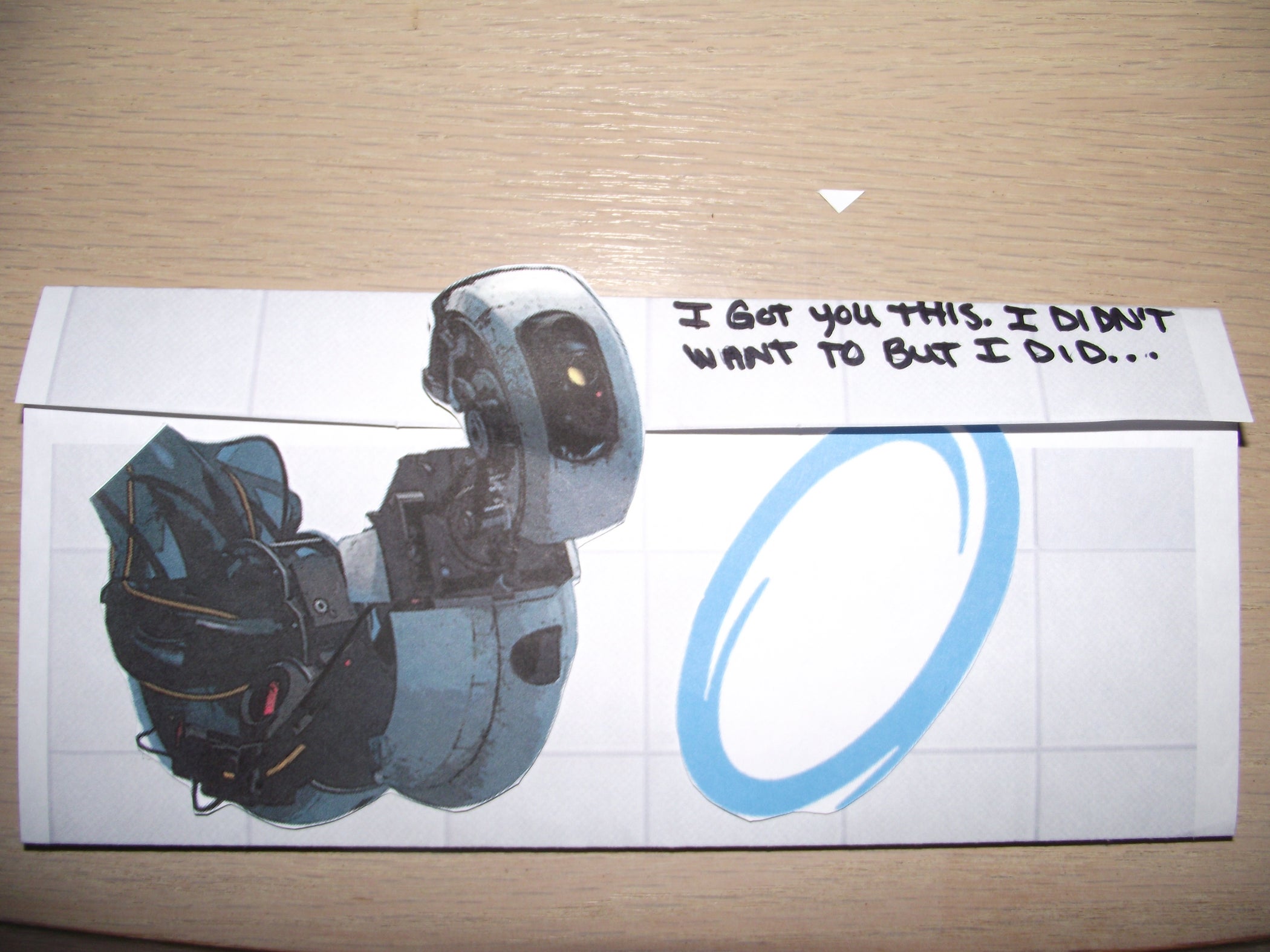 Portal 2 GLaDOS' Surprise Pop-Up Card : 6 Steps - Instructables