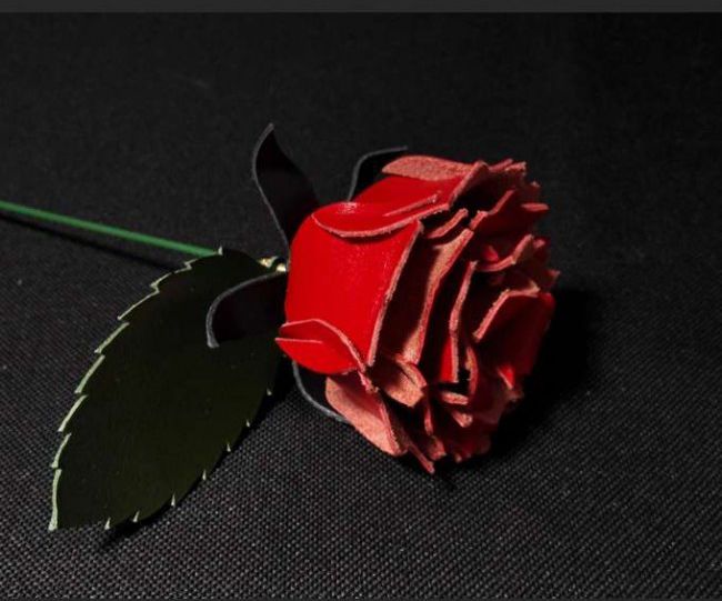 Leather Rose : 4 Steps - Instructables
