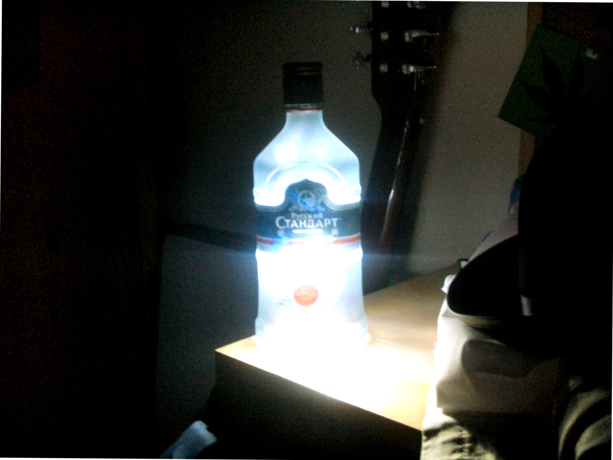 Vodka Bottle Lamp (Using LEDs) : 4 Steps - Instructables