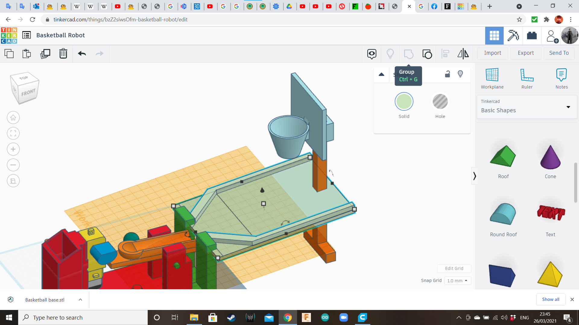 Tinkercad Robotics for School: Basketball Machine! : 16 Steps (with ...