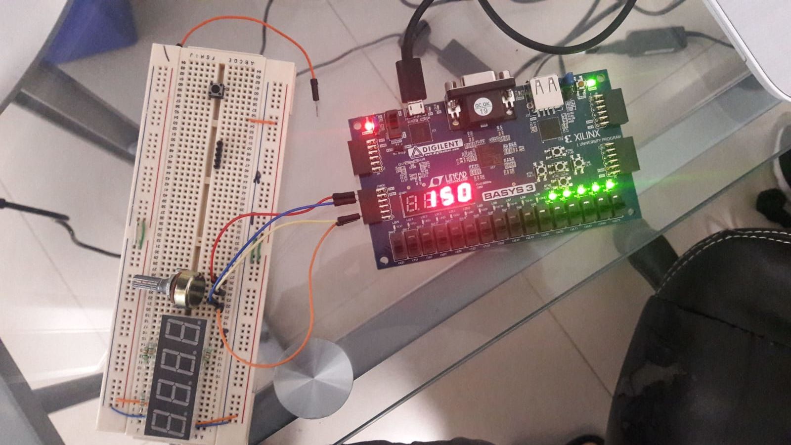 BASYS-3 Flow Metering ANALOG TO DIGITAL Using Vhdl and the XADC : 3 ...