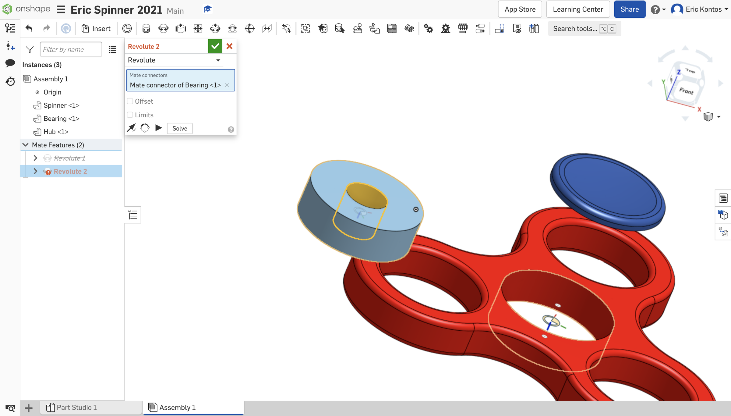 Fidget Spinner in Cad ONSHAPE : 14 Steps (with Pictures) - Instructables