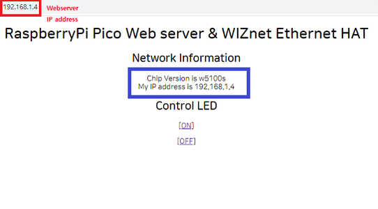 WIZnet Ethernet HAT[RP2040] + HTTP WebServer : 7 Steps - Instructables