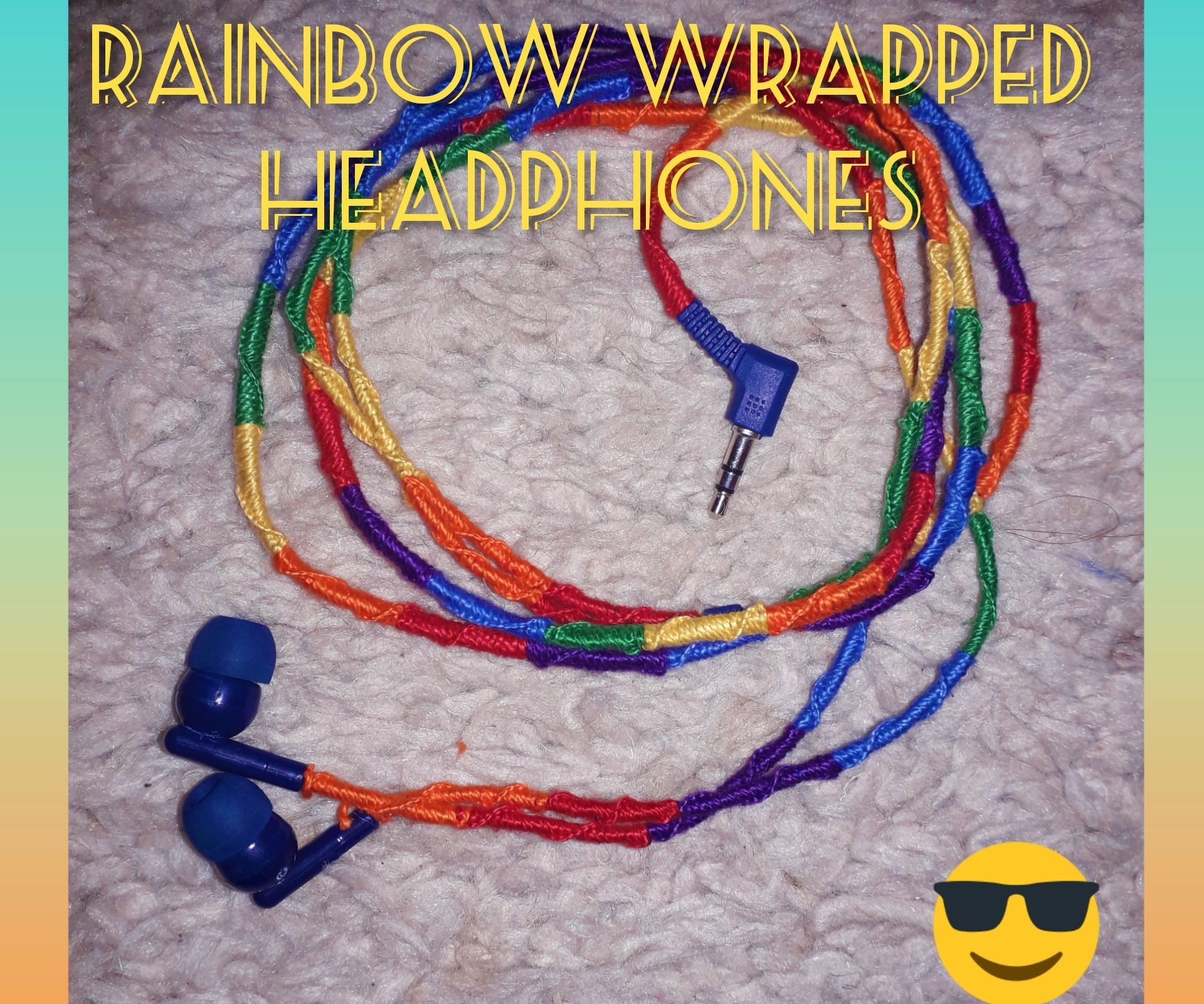 Rainbow Wrapped Headphones : 12 Steps - Instructables