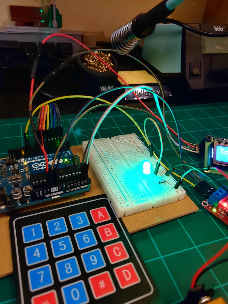 Arduino Keypad Password Controlled Led Relay 5 Steps With Pictures Instructables