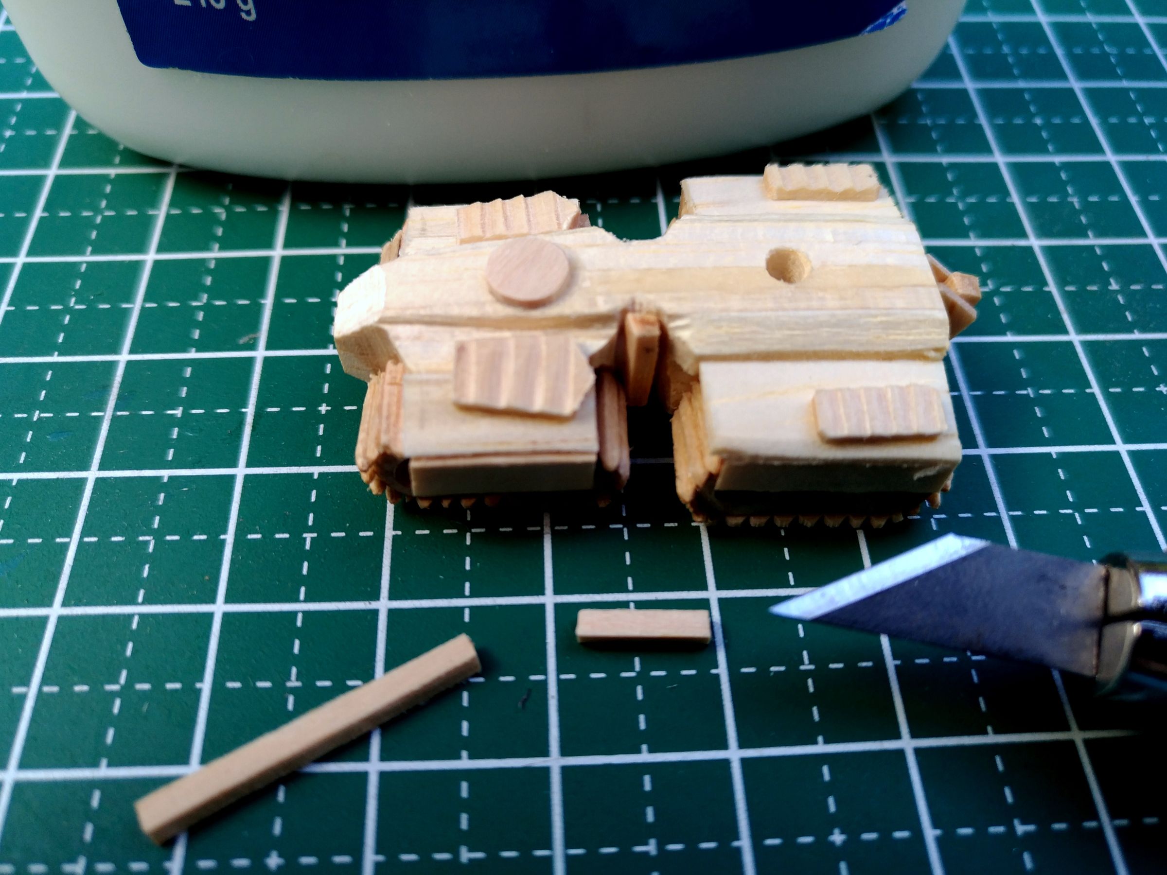 Starcraft 1 Terran Siege Tank Mini Popsicle Stick Model : 5 Steps (with ...