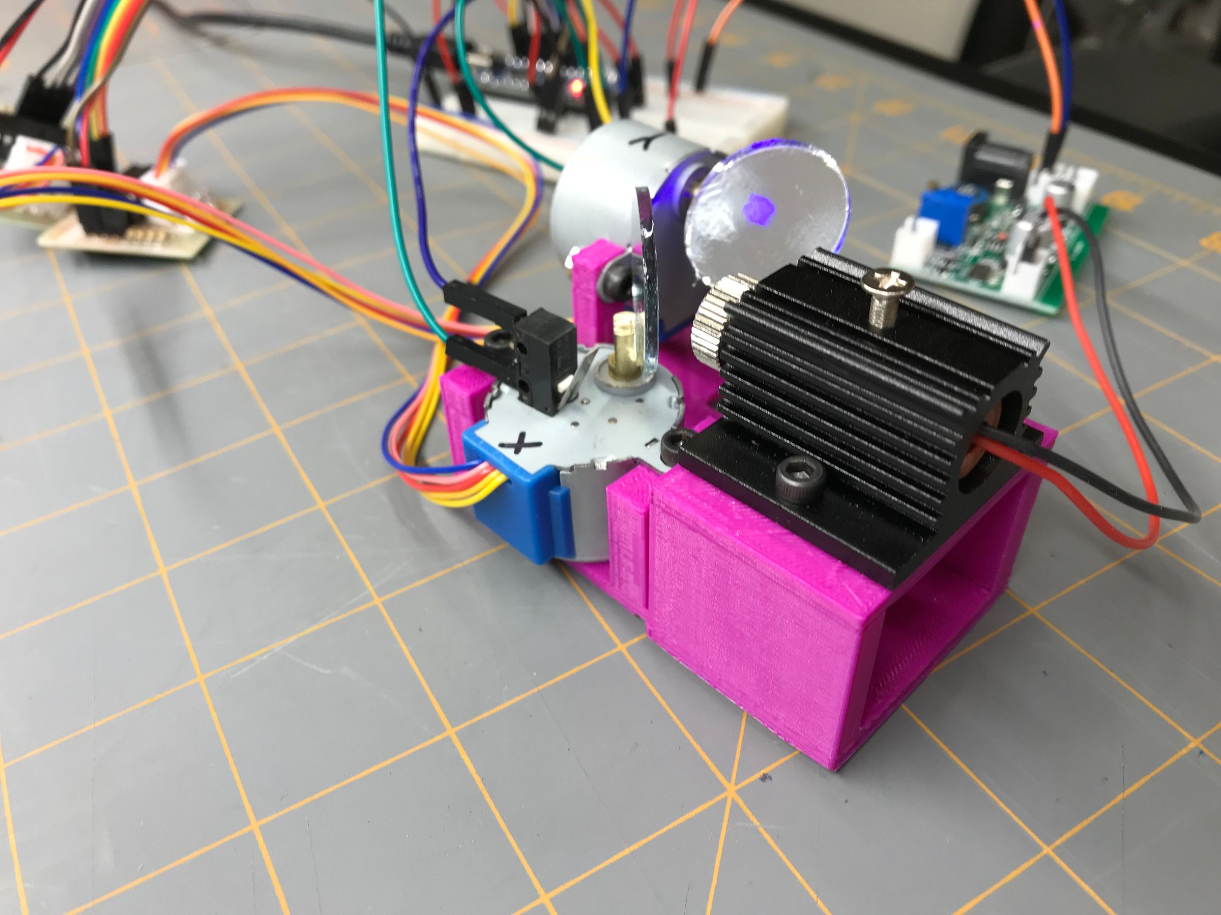 3D Printed Laser XY Scanner - Draw, Cut, Engrave, or Scan : 15 Steps ...