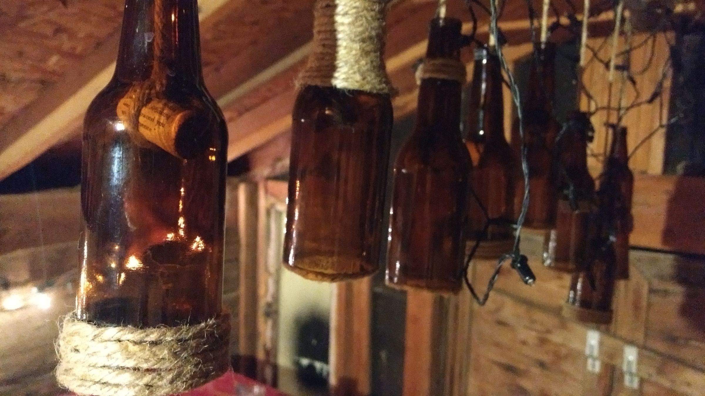 Rustic Glass Bottle Chandelier : 6 Steps (with Pictures) - Instructables