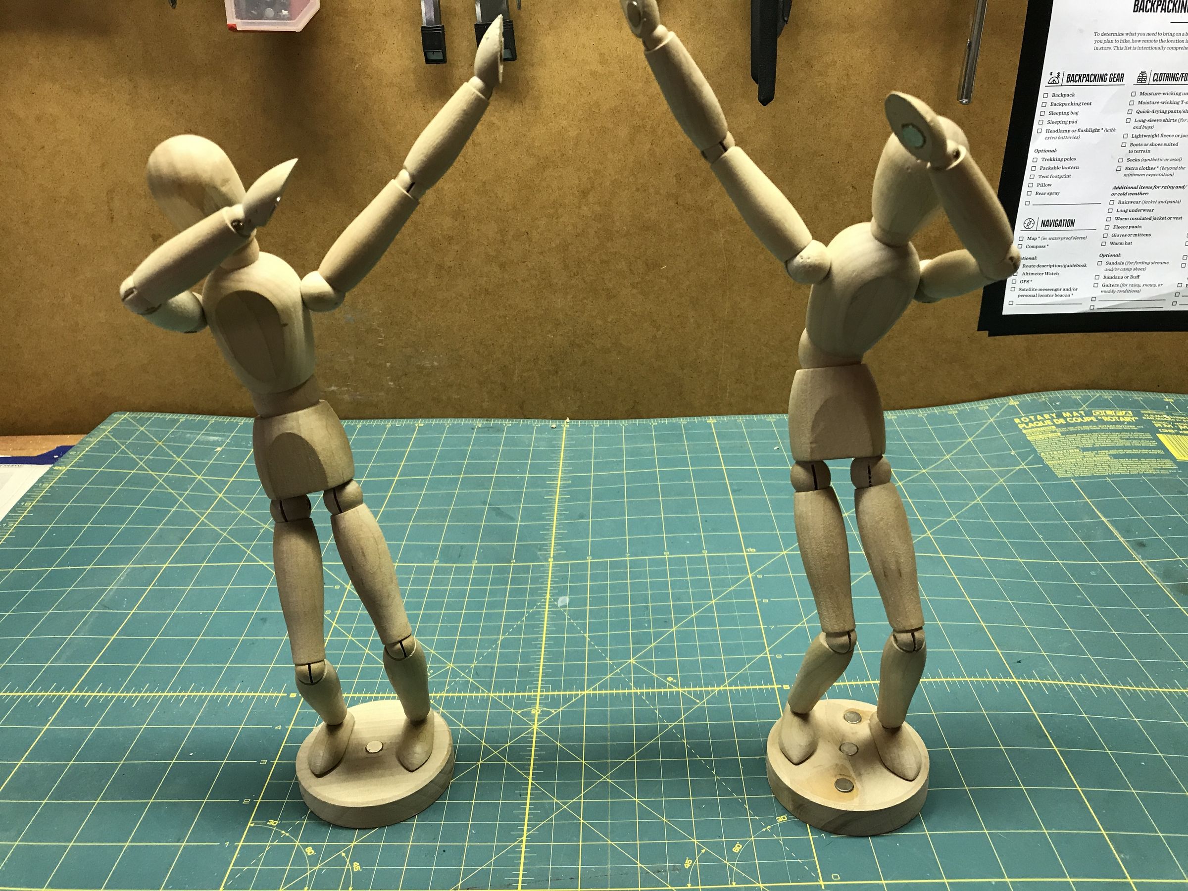 Free-standing Artist Figure With Rare Earth Magnets : 7 Steps (with ...