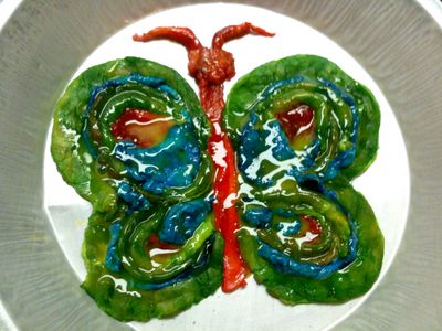 Rainbow Bacon Butterfly! : 5 Steps - Instructables