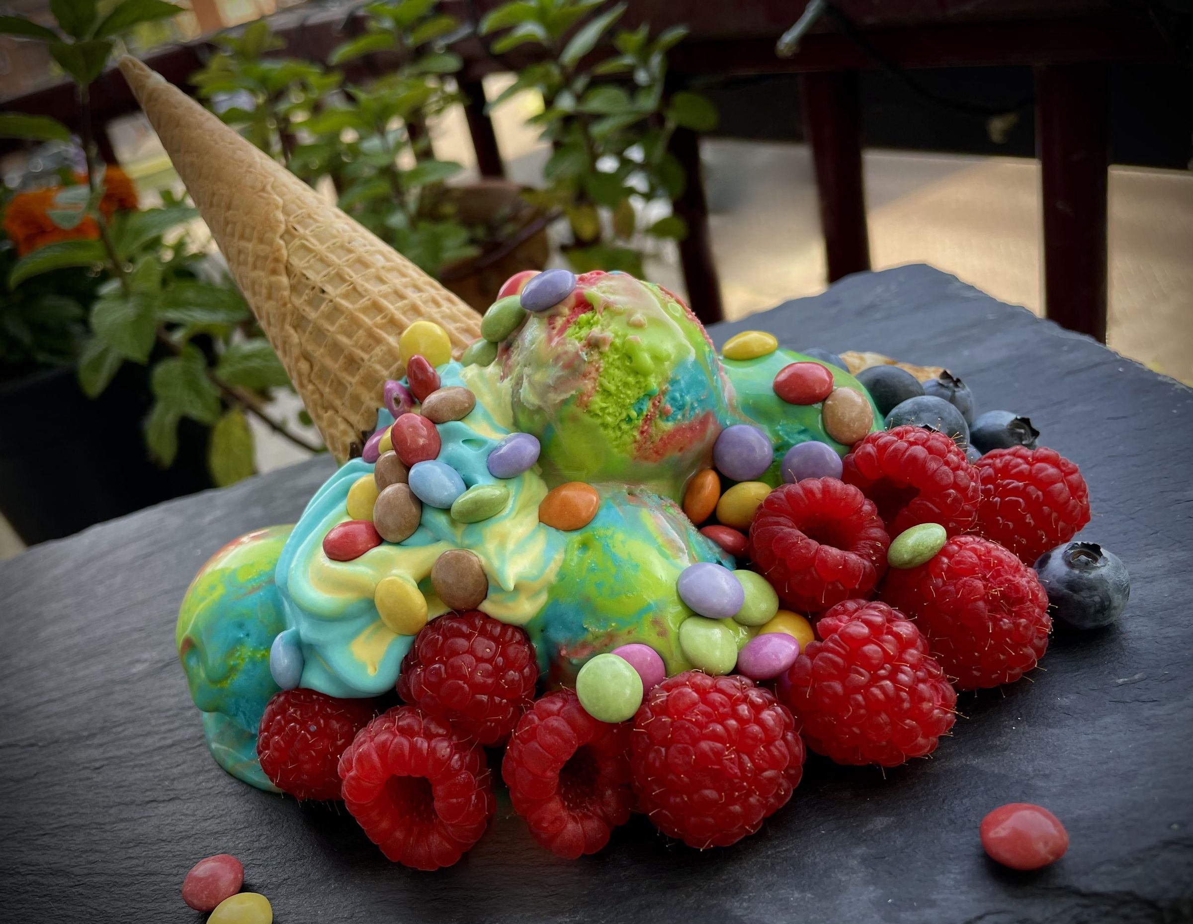 No-Ice-Machine Unicorn Vanilla Ice Cream With Invisible Pancake : 7 ...