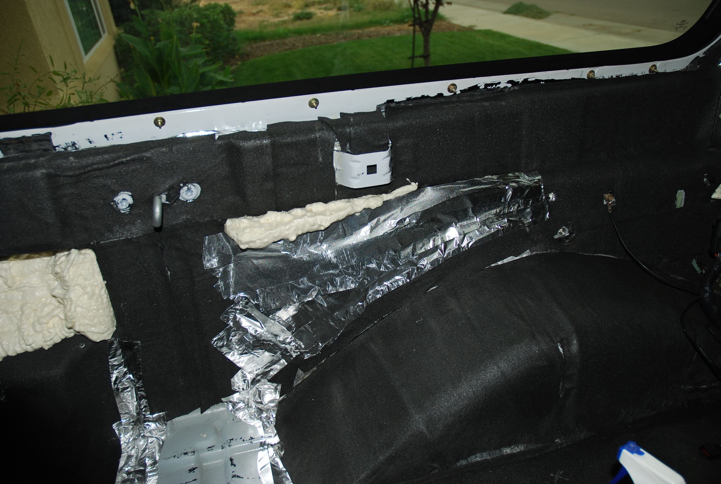 Auto Sound Deadening - Part II - More Matting and Using Expanding Foam ...