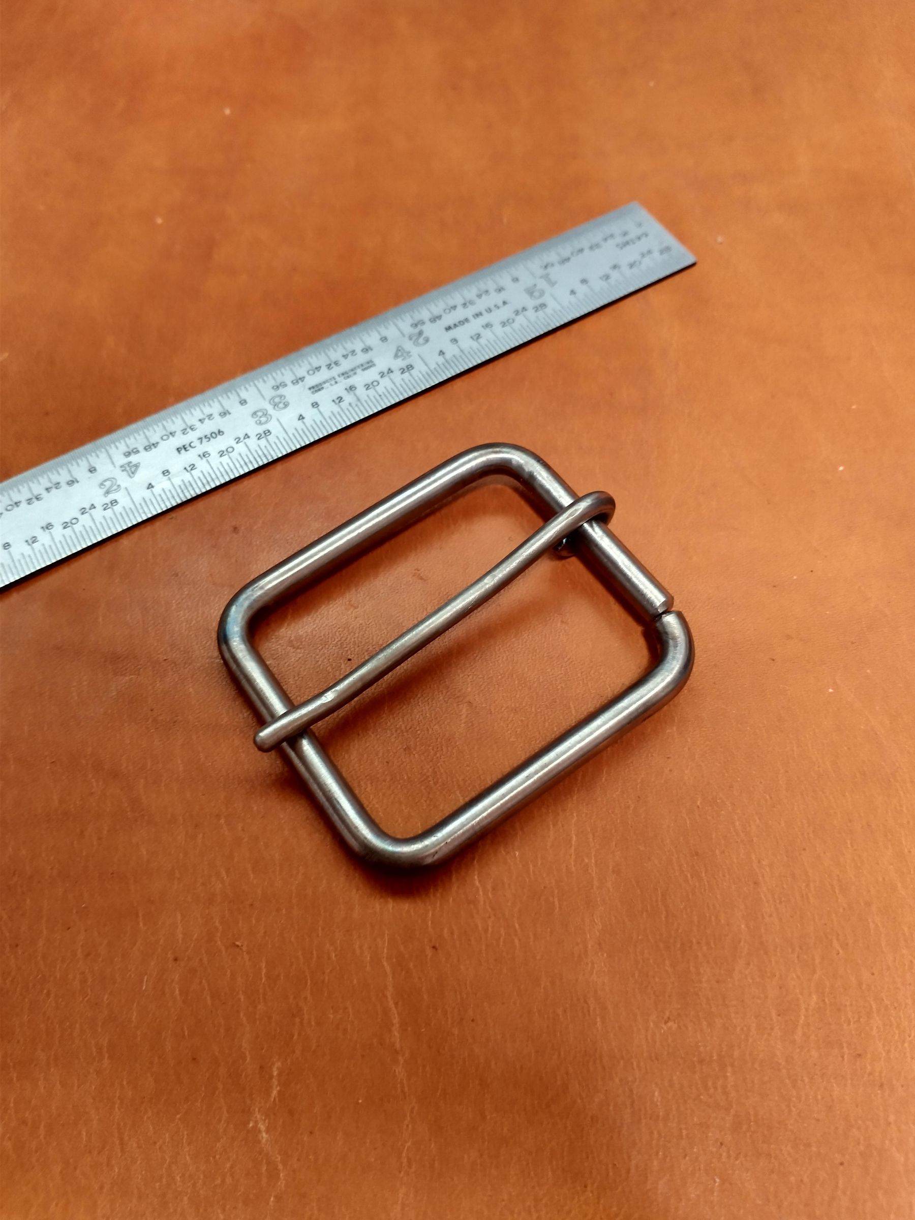 Leather Belt With Diy Titanium Buckle : 6 Steps (with Pictures ...