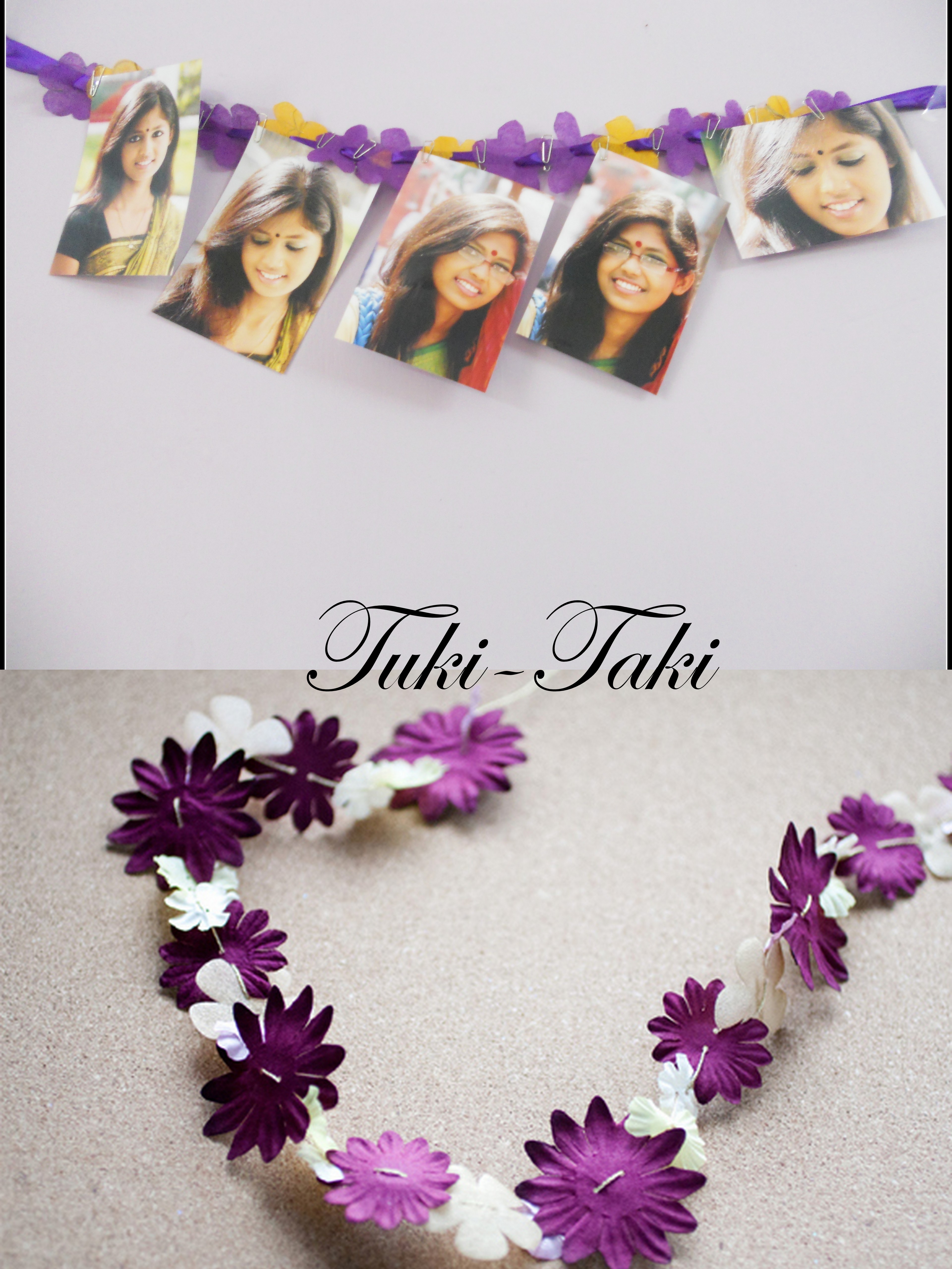 Purple Flower Garland 4 Steps with Pictures Instructables