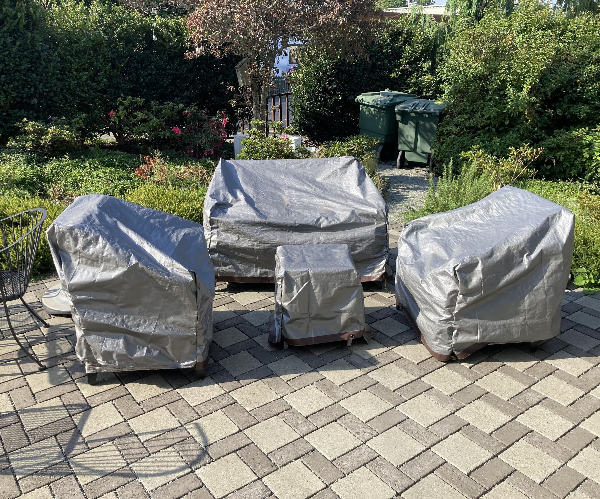 Tarp Outdoor Patio Furniture Cover- With Fused Tarp Seams by Melting ...