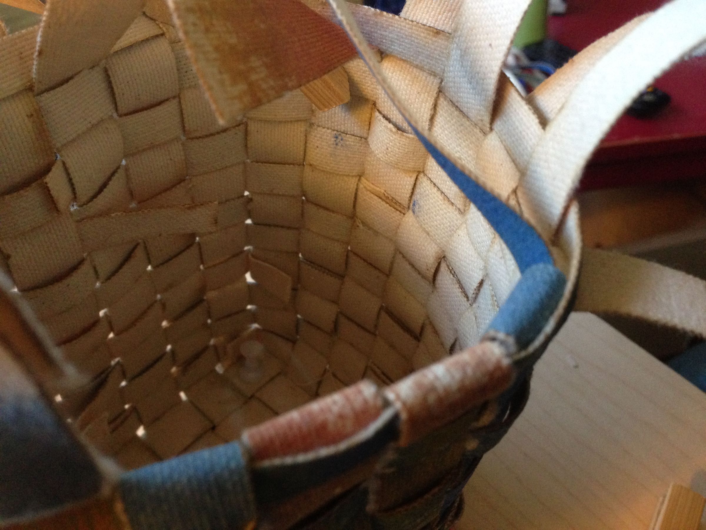 Painted Canvas Strip Basket : 9 Steps (with Pictures) - Instructables