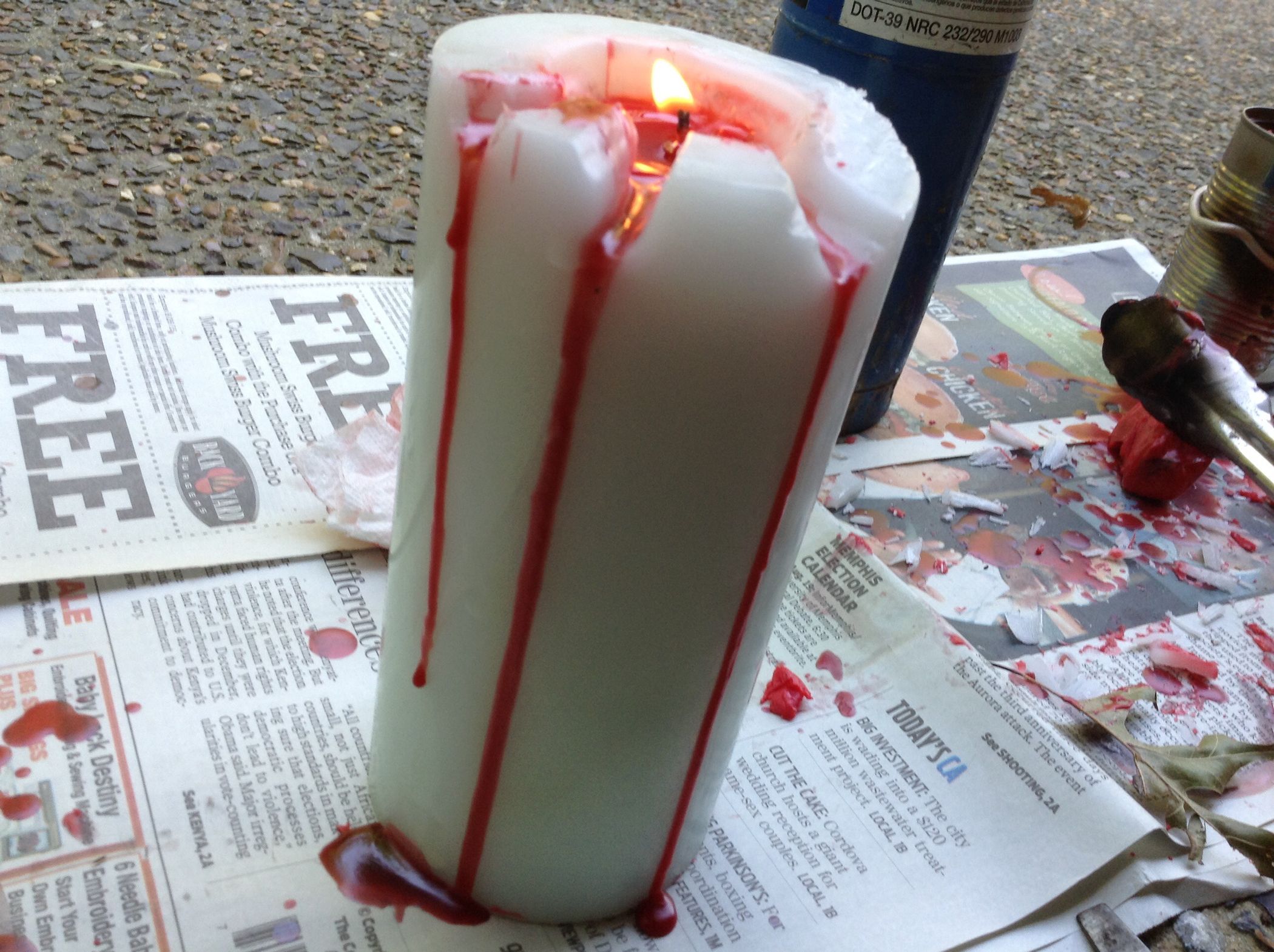 Bleeding Candle : 4 Steps (with Pictures) - Instructables