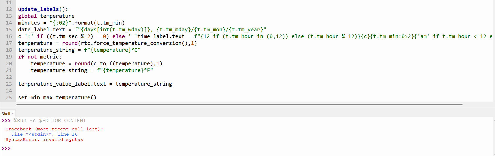Raspberry Pi Pico Thermometer & Clock : 5 Steps (with Pictures ...