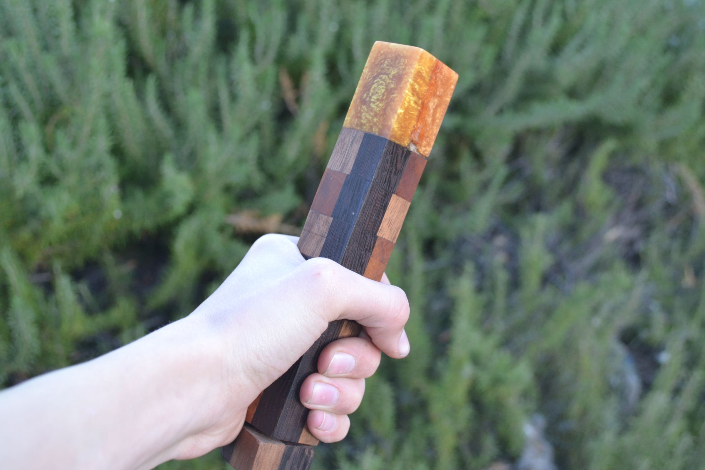 Real-Life Wooden Minecraft Torch!!! (Perfect for Night & Day!) : 15 ...