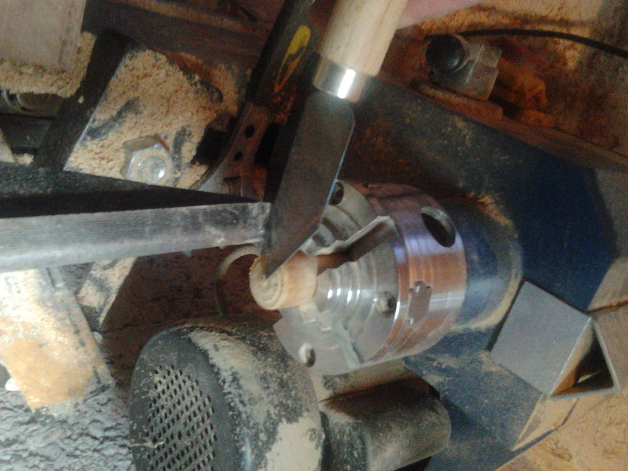 Wood Turning Parting Tool From a Power Hacksaw Blade, + Optional Old ...