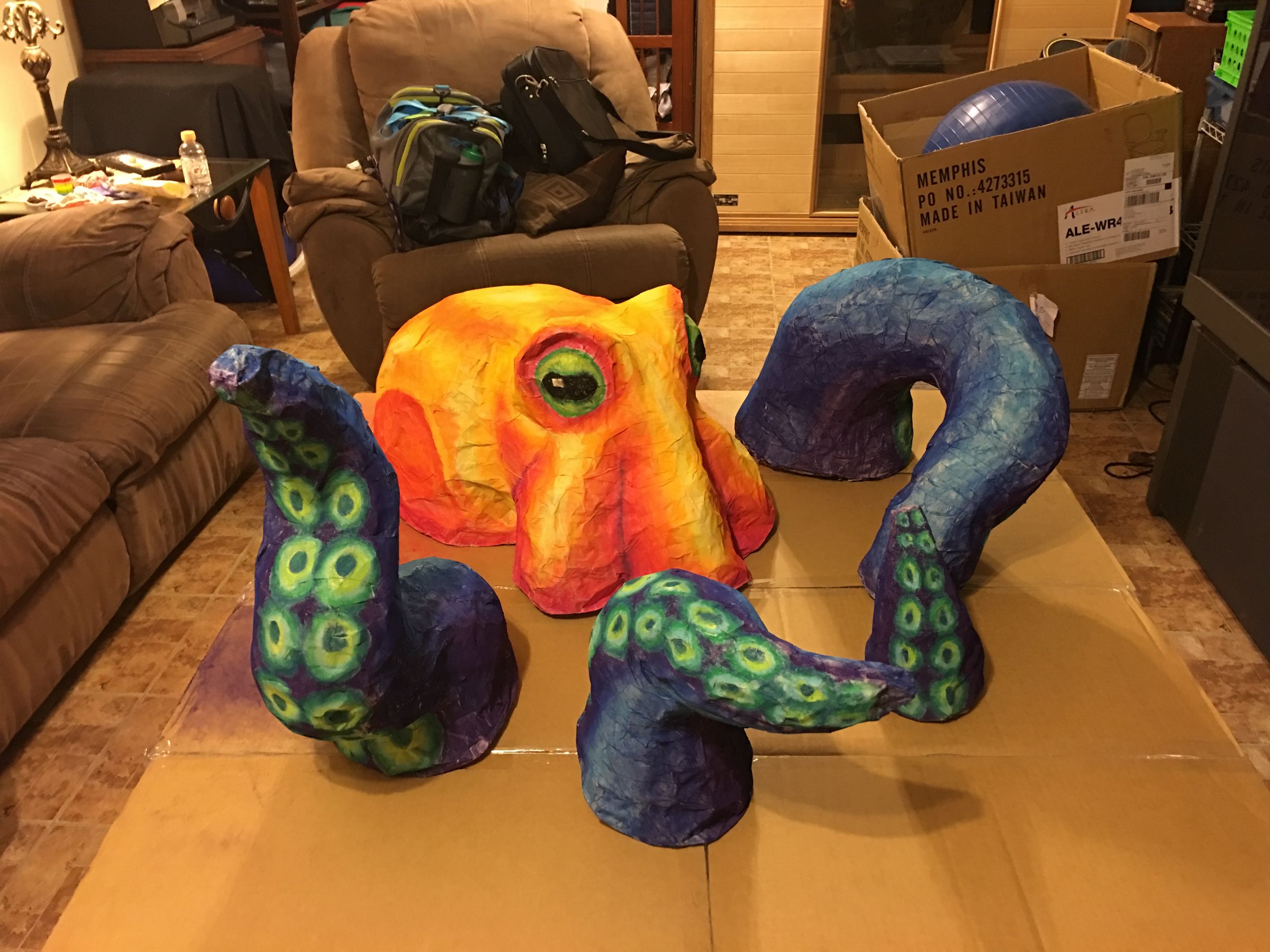 3D Octopus Sculpture Chalk Art : 3 Steps (with Pictures) - Instructables