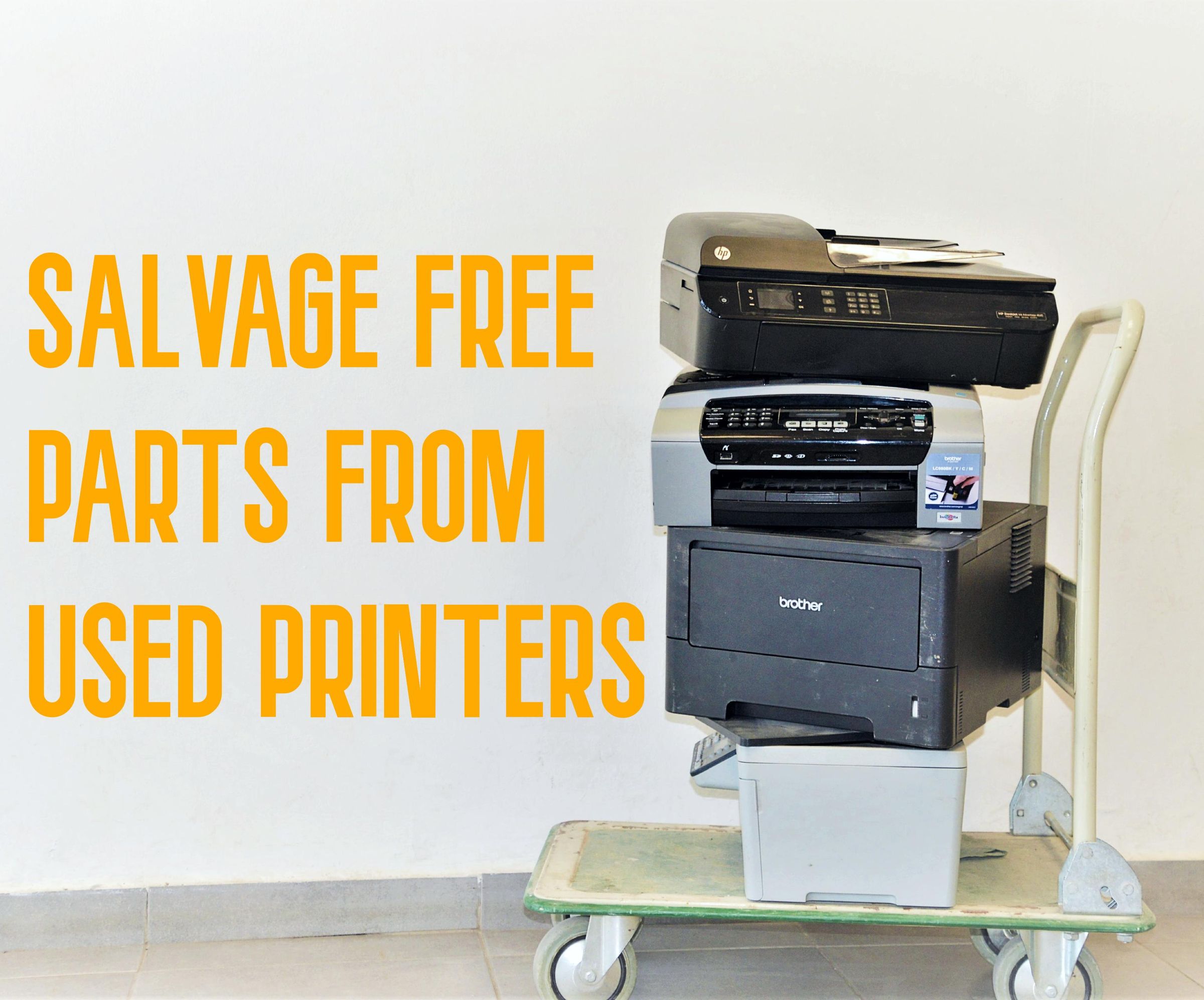 Salvage Parts From Old Printers : 10 Steps (with Pictures) - Instructables
