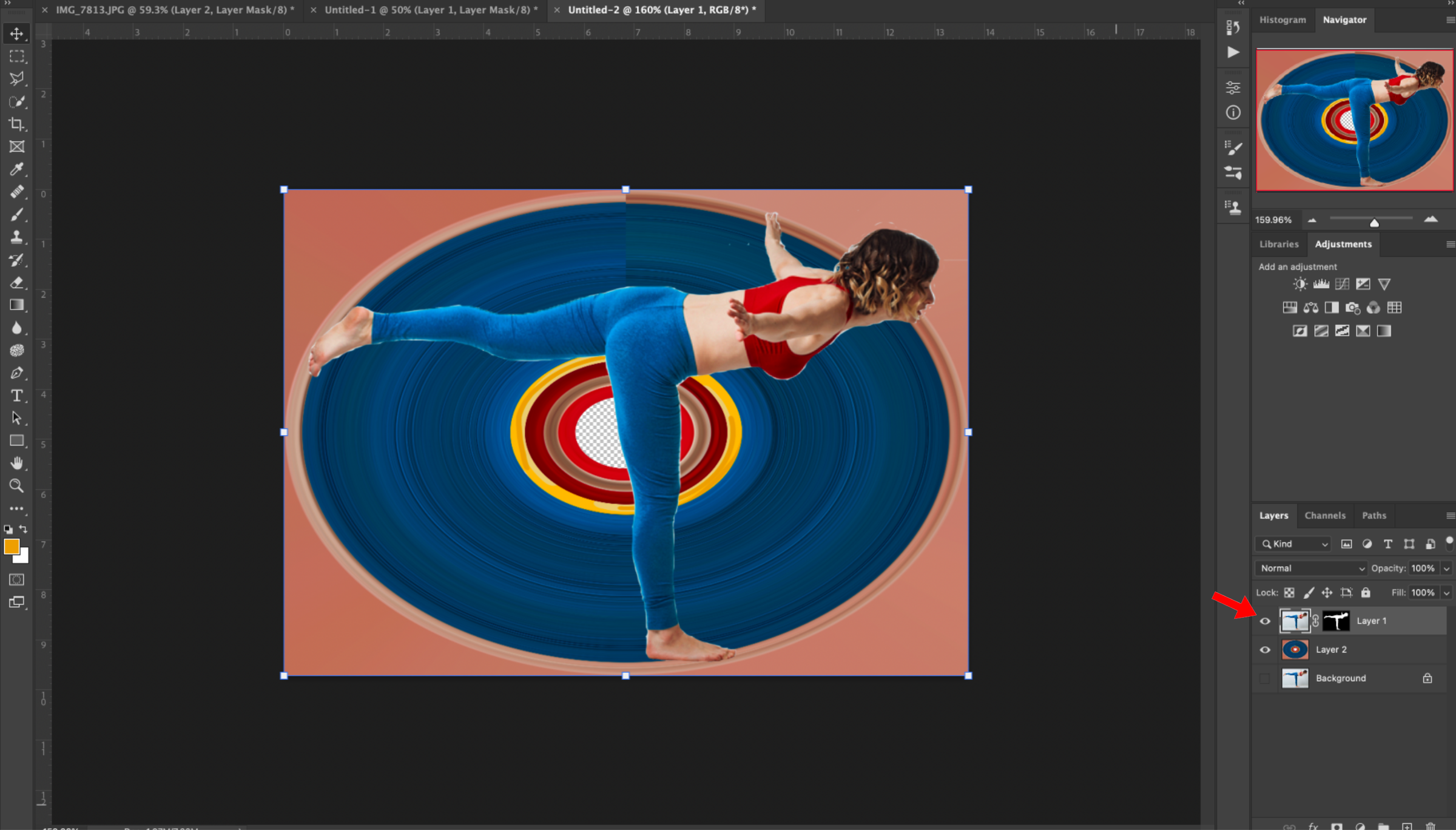 Circular Pixel Stretch Effect Photoshop Project : 10 Steps (with ...